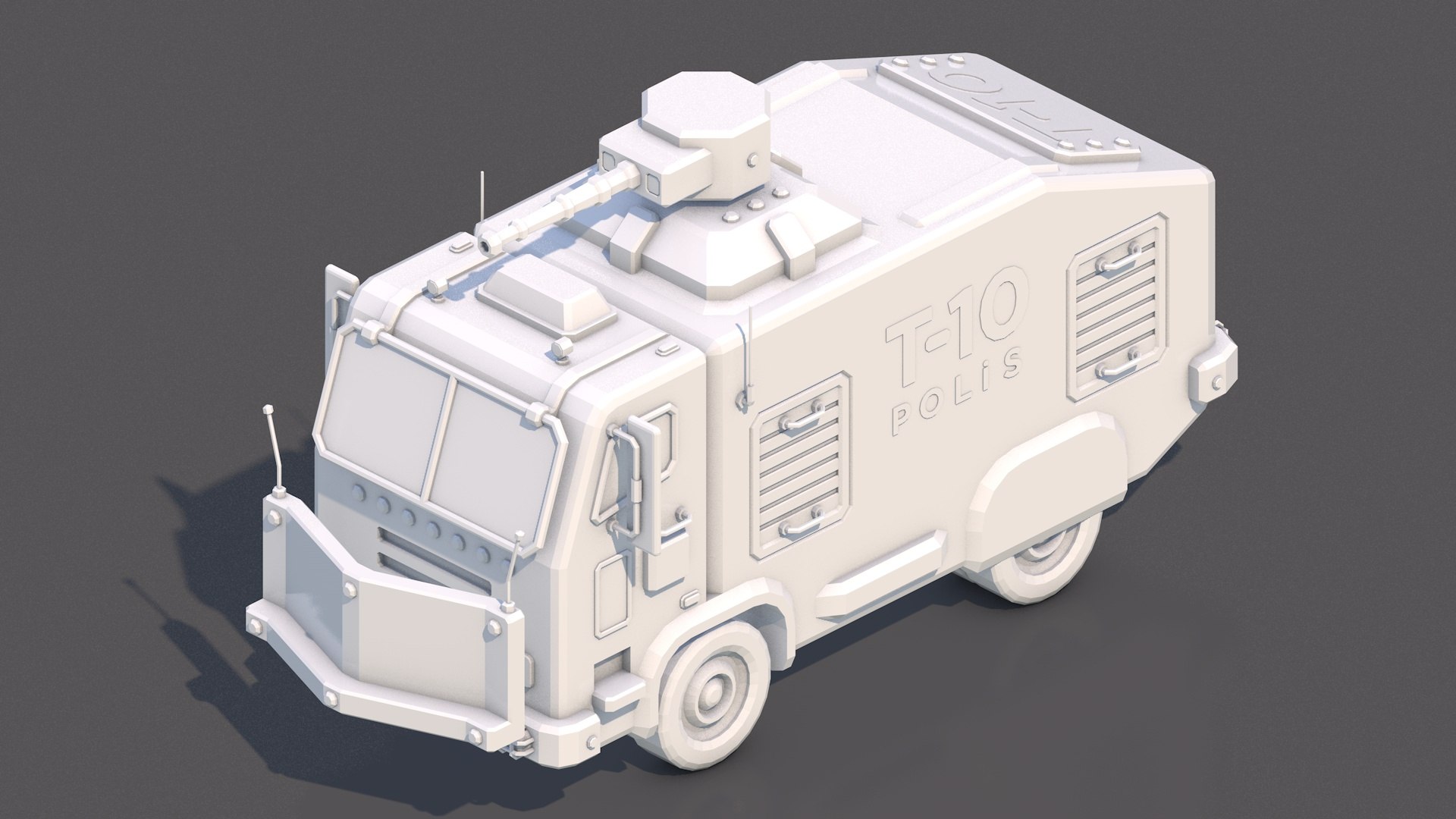 3D Model Armored Police Car - TurboSquid 2137173