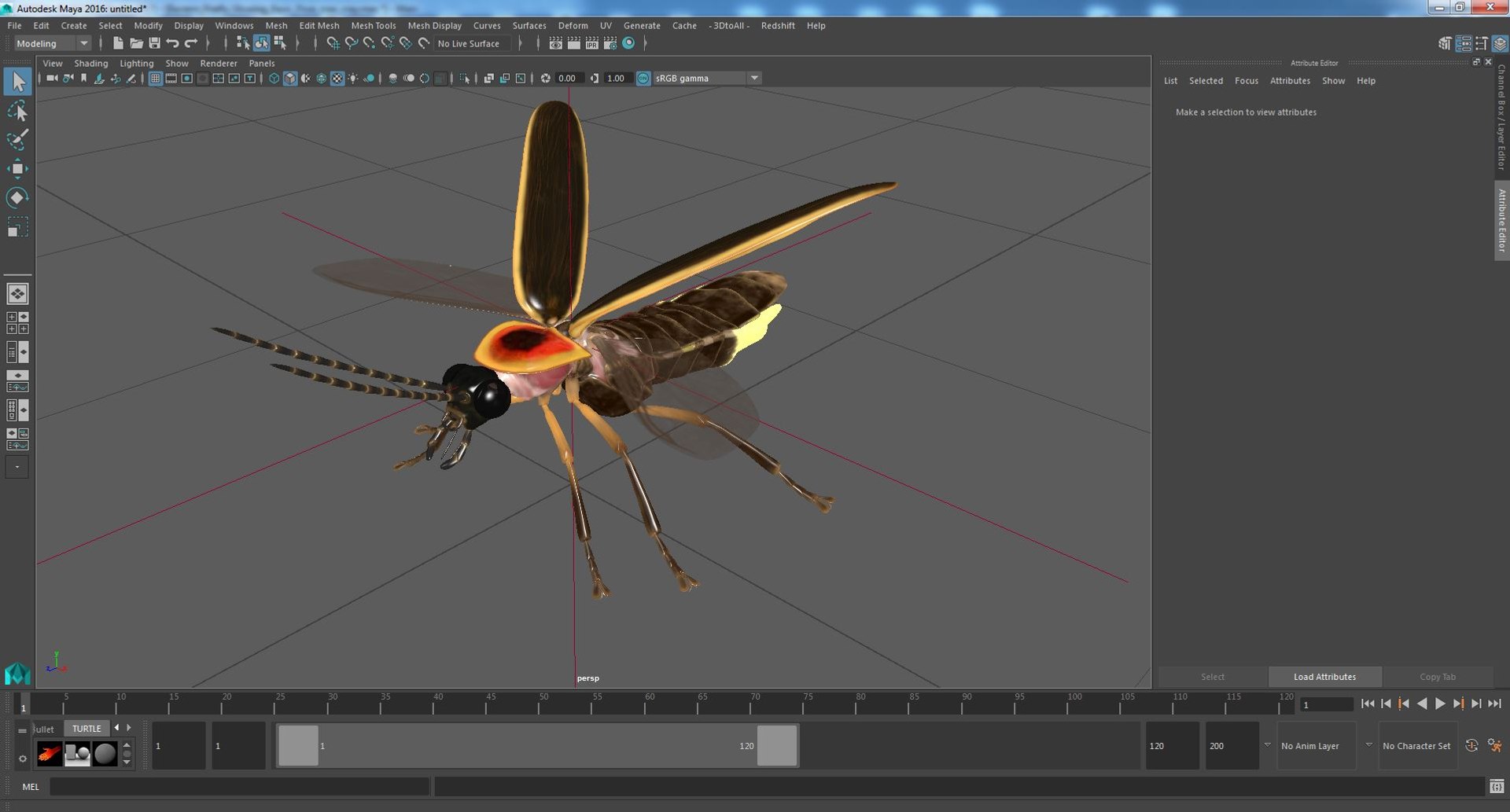 Eastern Firefly Glowing Basic Pose Model - TurboSquid 2170447