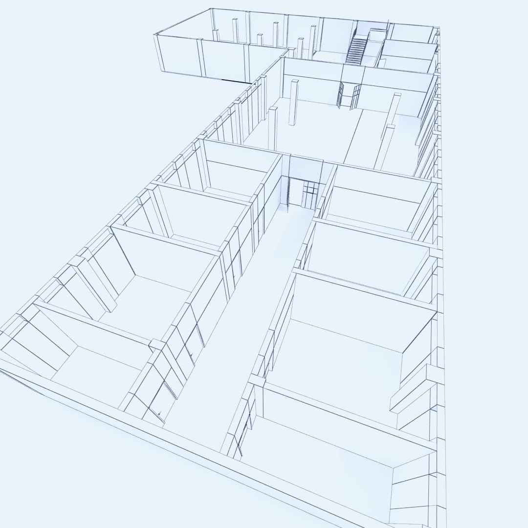 3D School Building Interior Model - TurboSquid 1342586