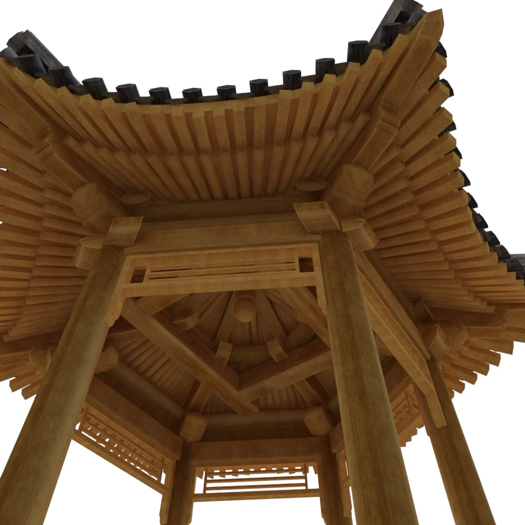 3D qing pavilion corner - TurboSquid 1297183
