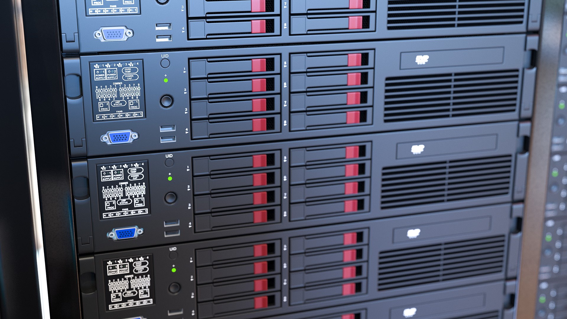 Server rack notebook sliding 3D model - TurboSquid 1498104