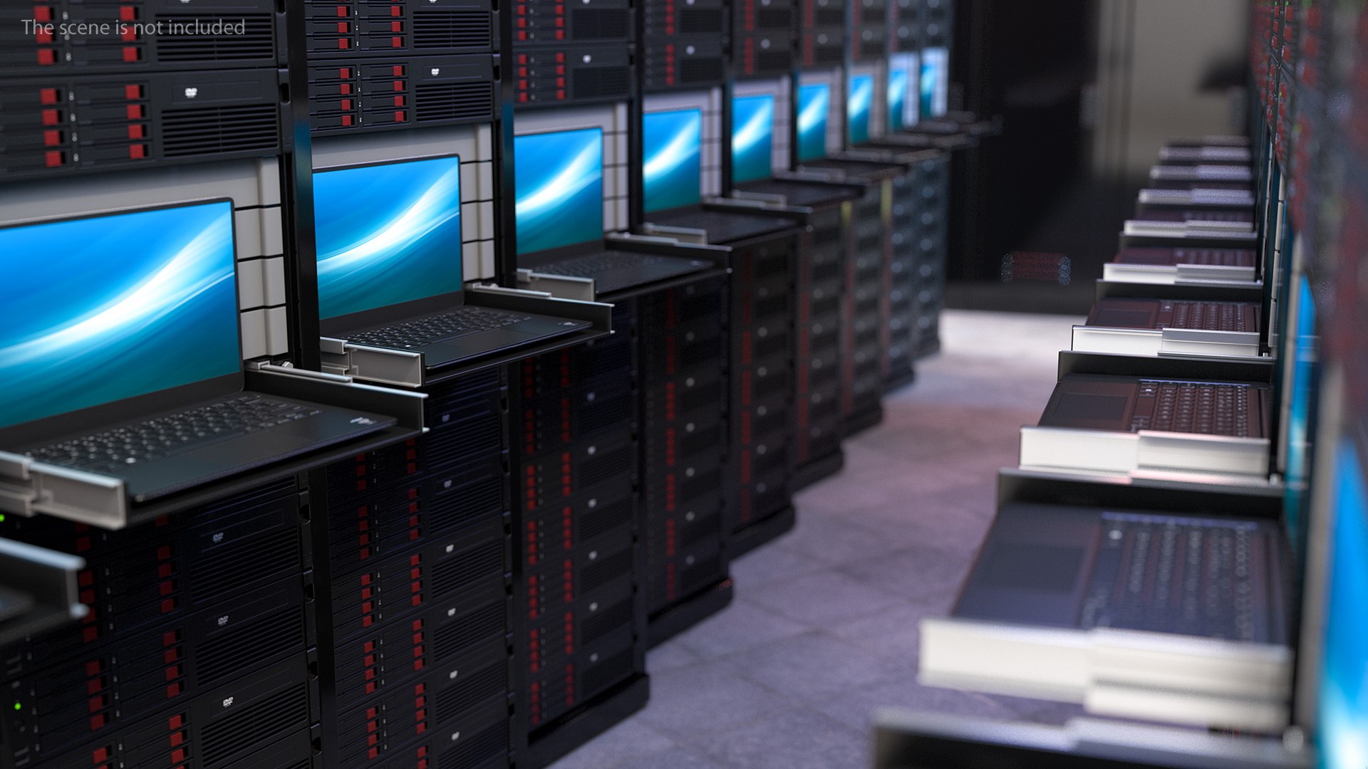 Server rack notebook sliding 3D model - TurboSquid 1498104