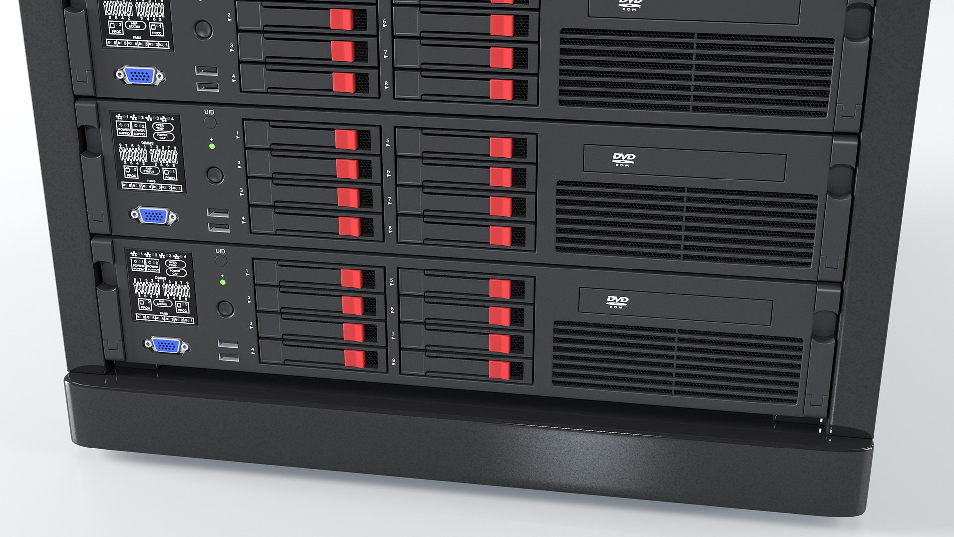 Server rack notebook sliding 3D model - TurboSquid 1498104