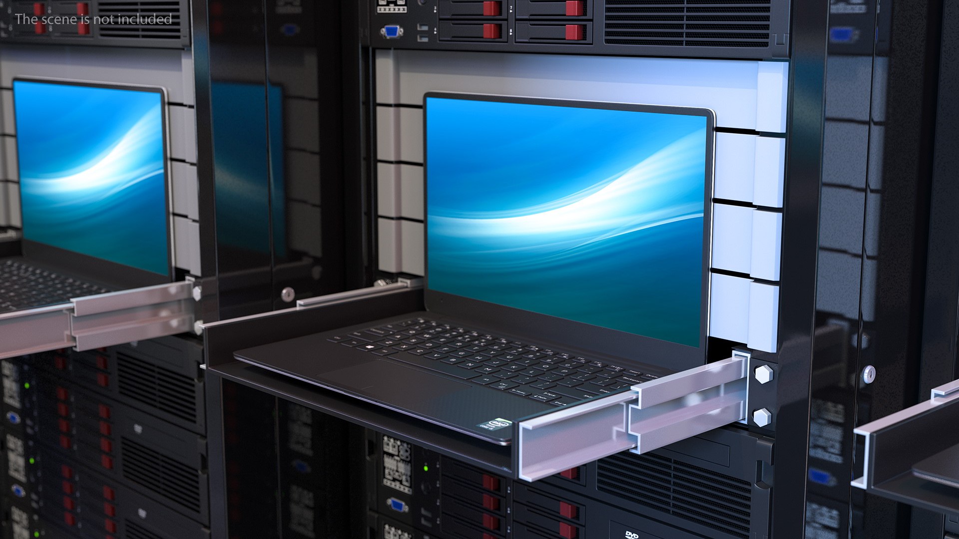 Server rack notebook sliding 3D model - TurboSquid 1498104