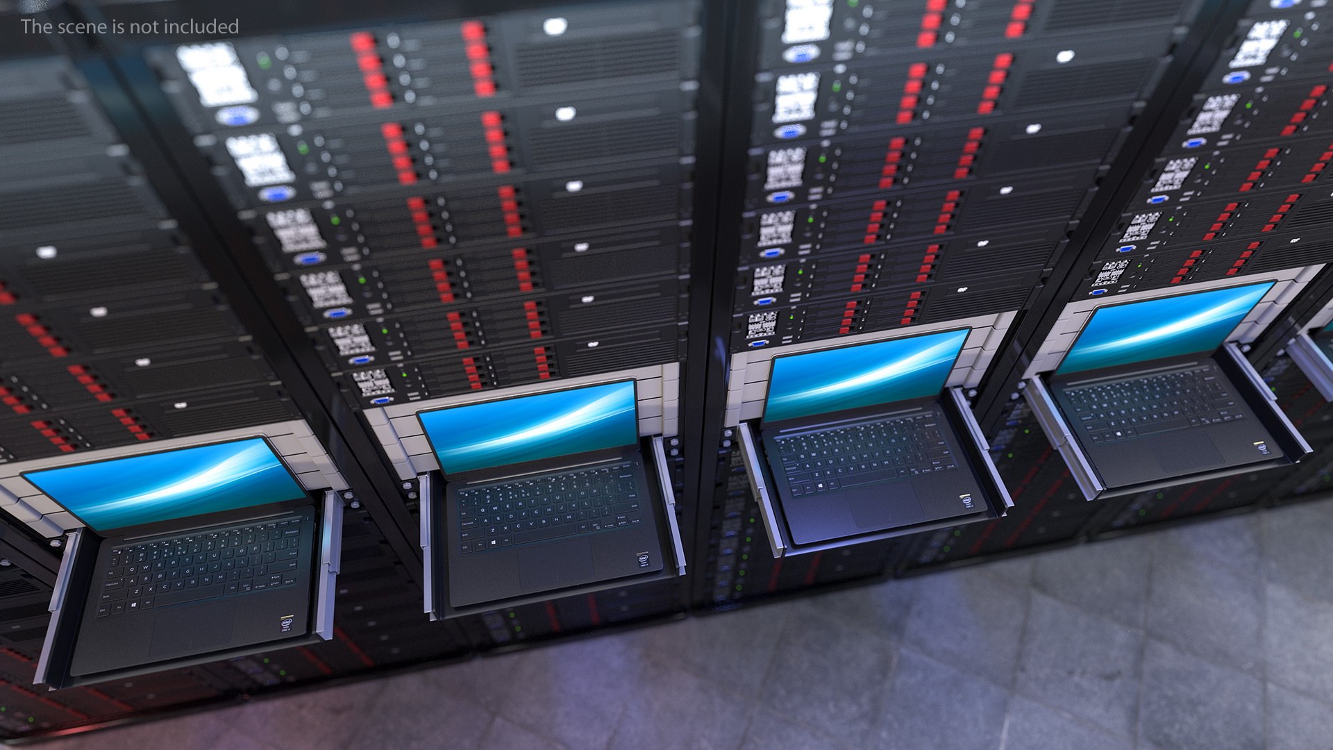 Server rack notebook sliding 3D model - TurboSquid 1498104