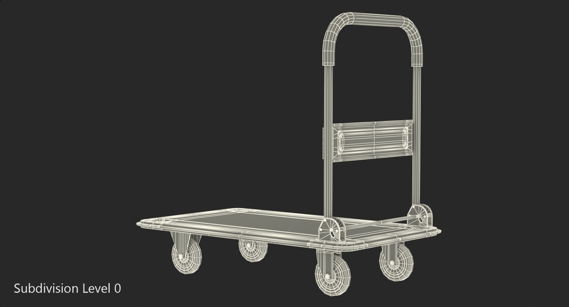 3D Folding Handle Trolley - TurboSquid 1415762