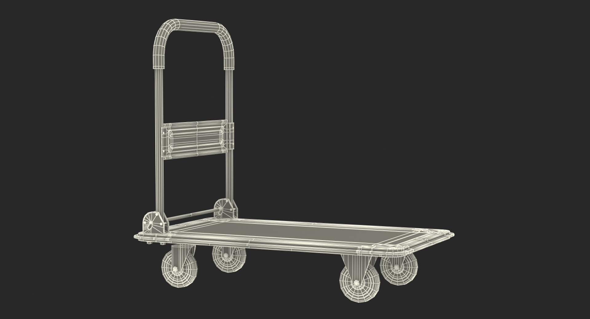 3D Folding Handle Trolley - TurboSquid 1415762