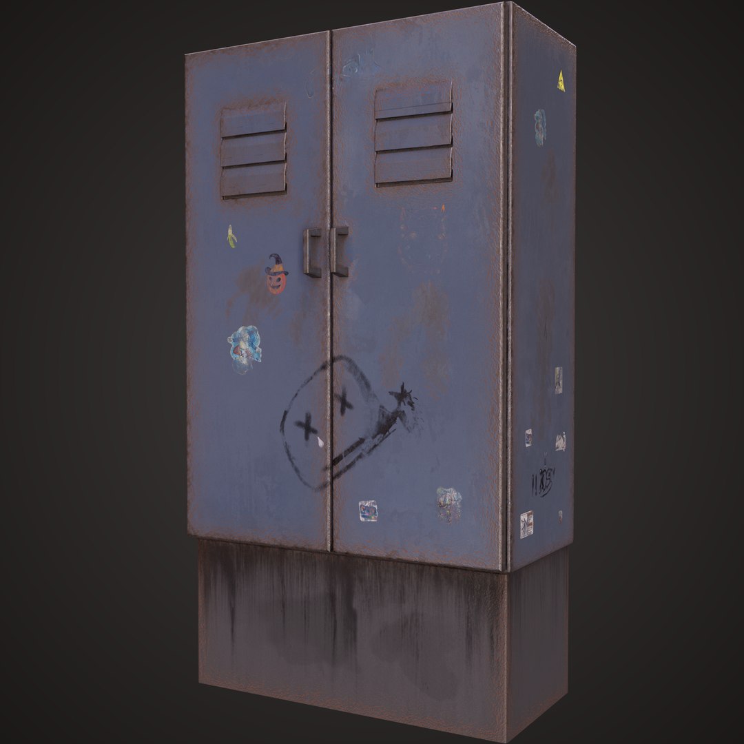 3D Rusty Metal Box Model - TurboSquid 2057201