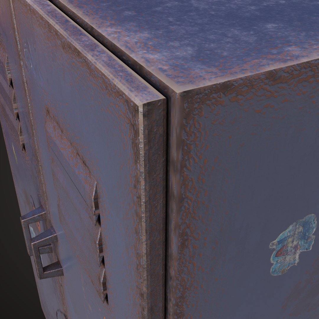3D Rusty Metal Box Model - TurboSquid 2057201