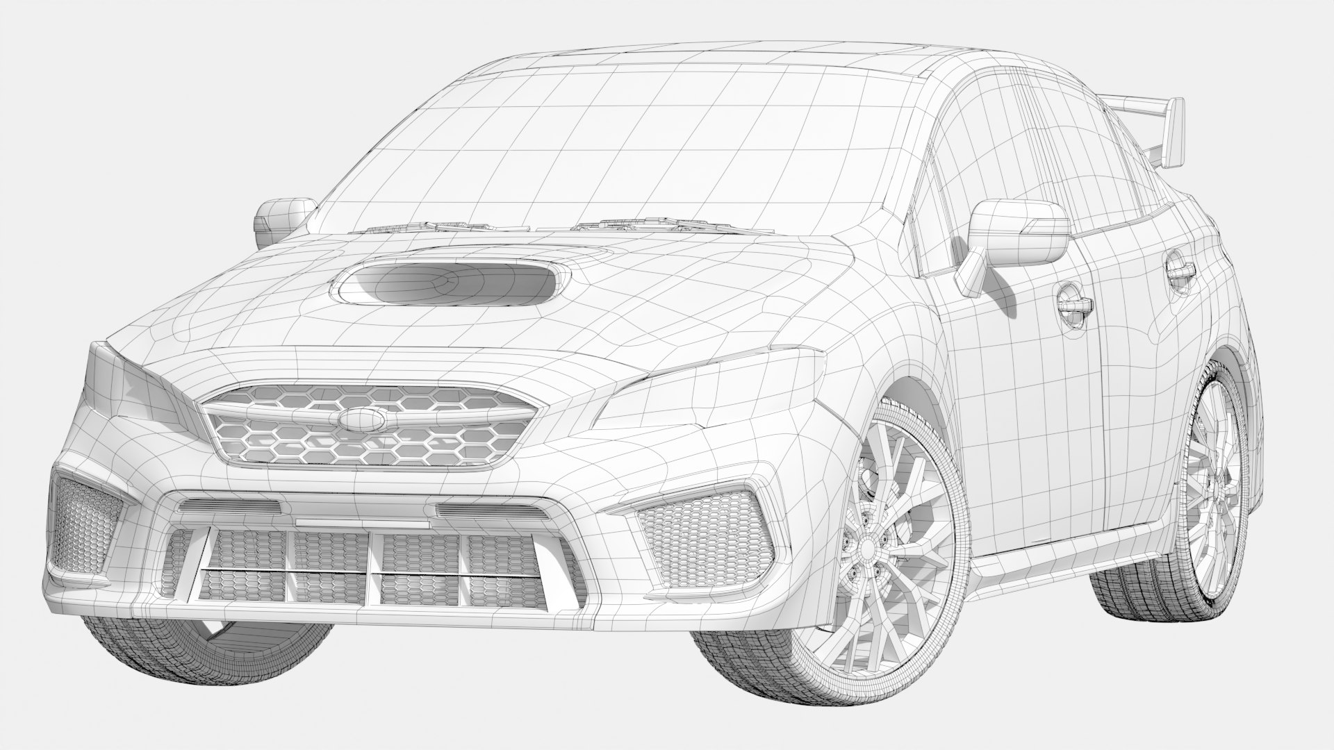 3D Subaru WRX STI Model - TurboSquid 1899452