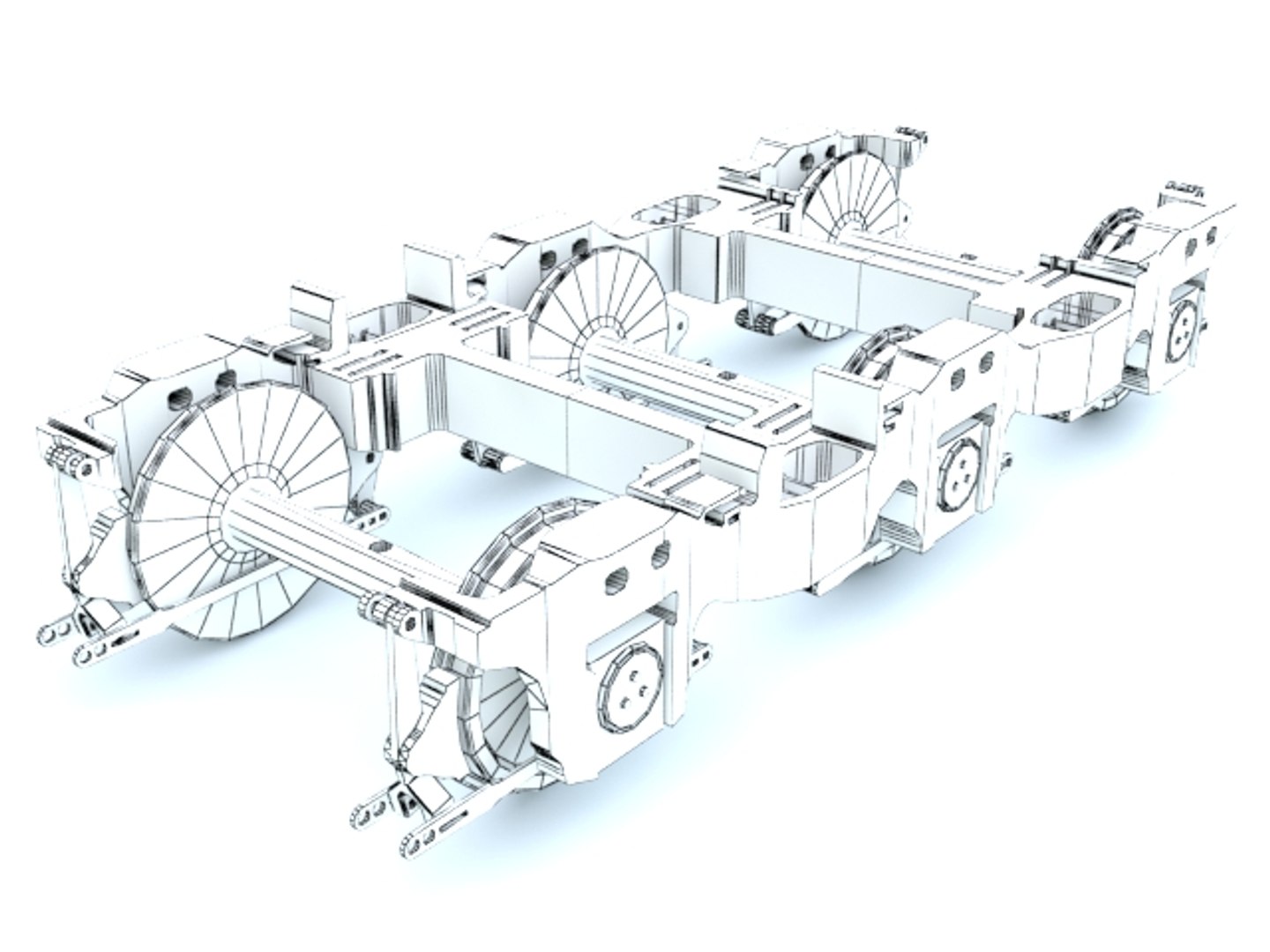 Chassis Train 3d Model