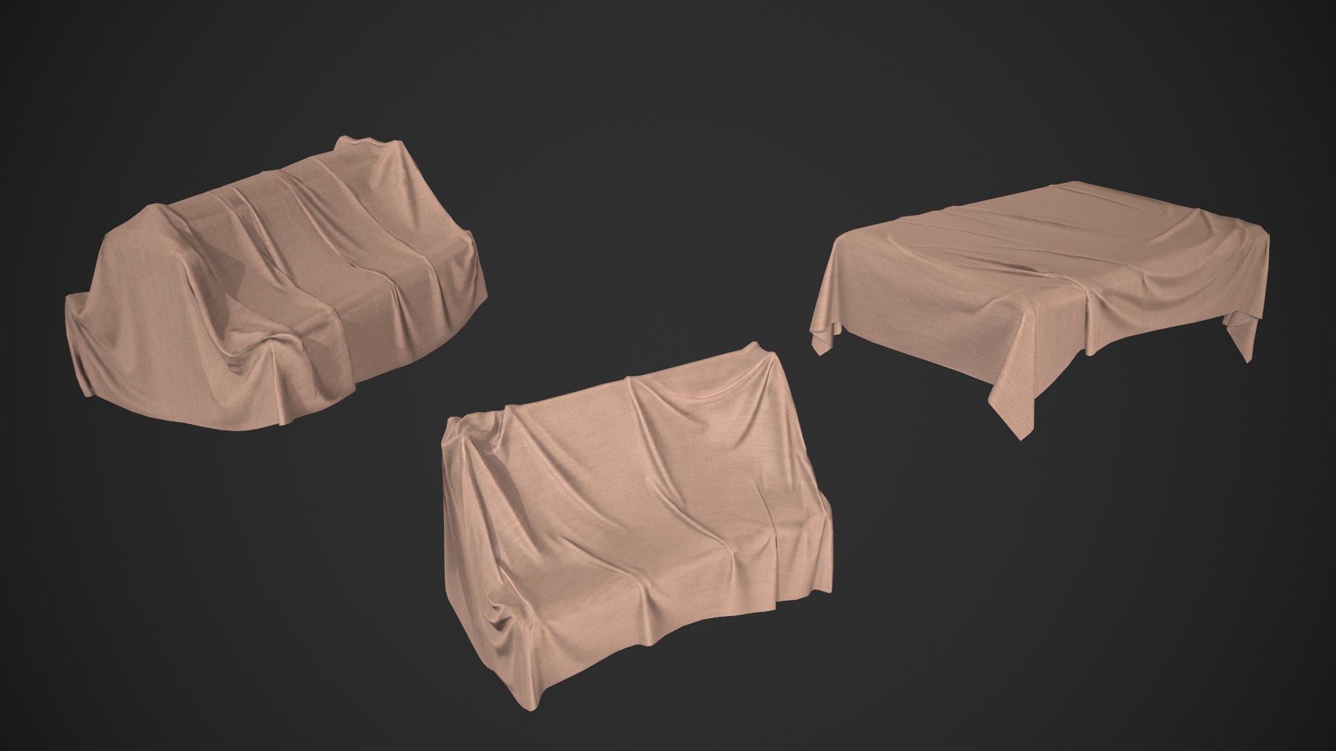 Table Cloth Drapery 3D Model - TurboSquid 2101164