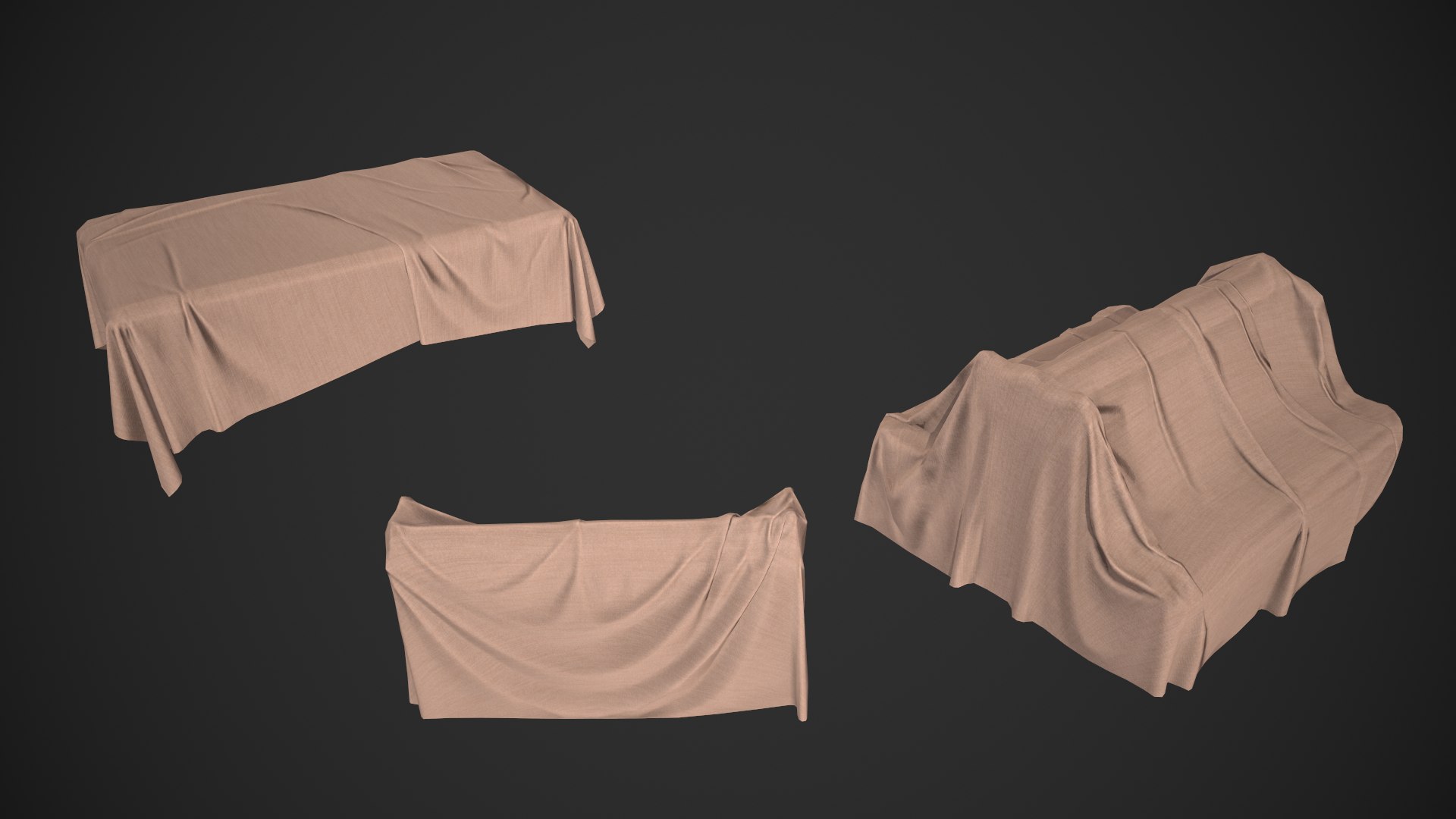 Table Cloth Drapery 3D Model - TurboSquid 2101164
