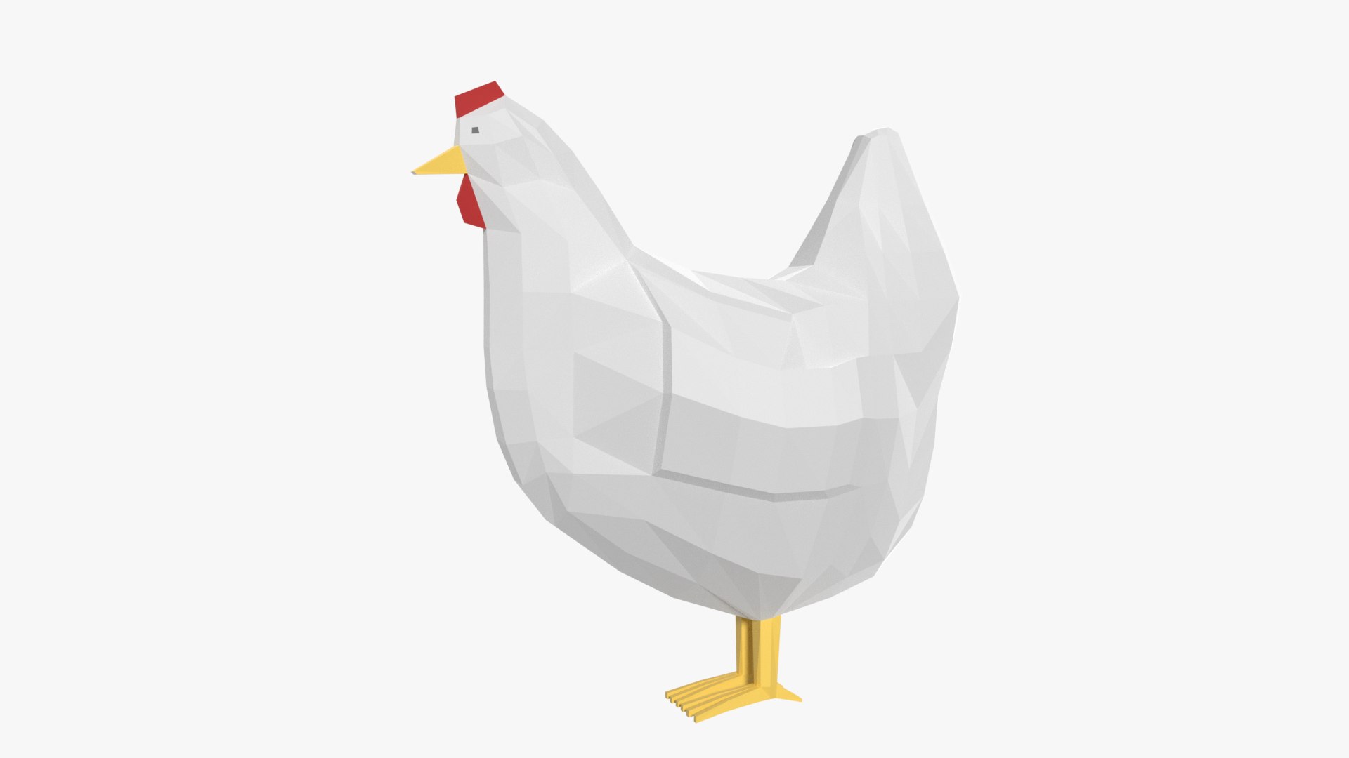 Free Chicken Cartoon 3D Model - TurboSquid 1511315