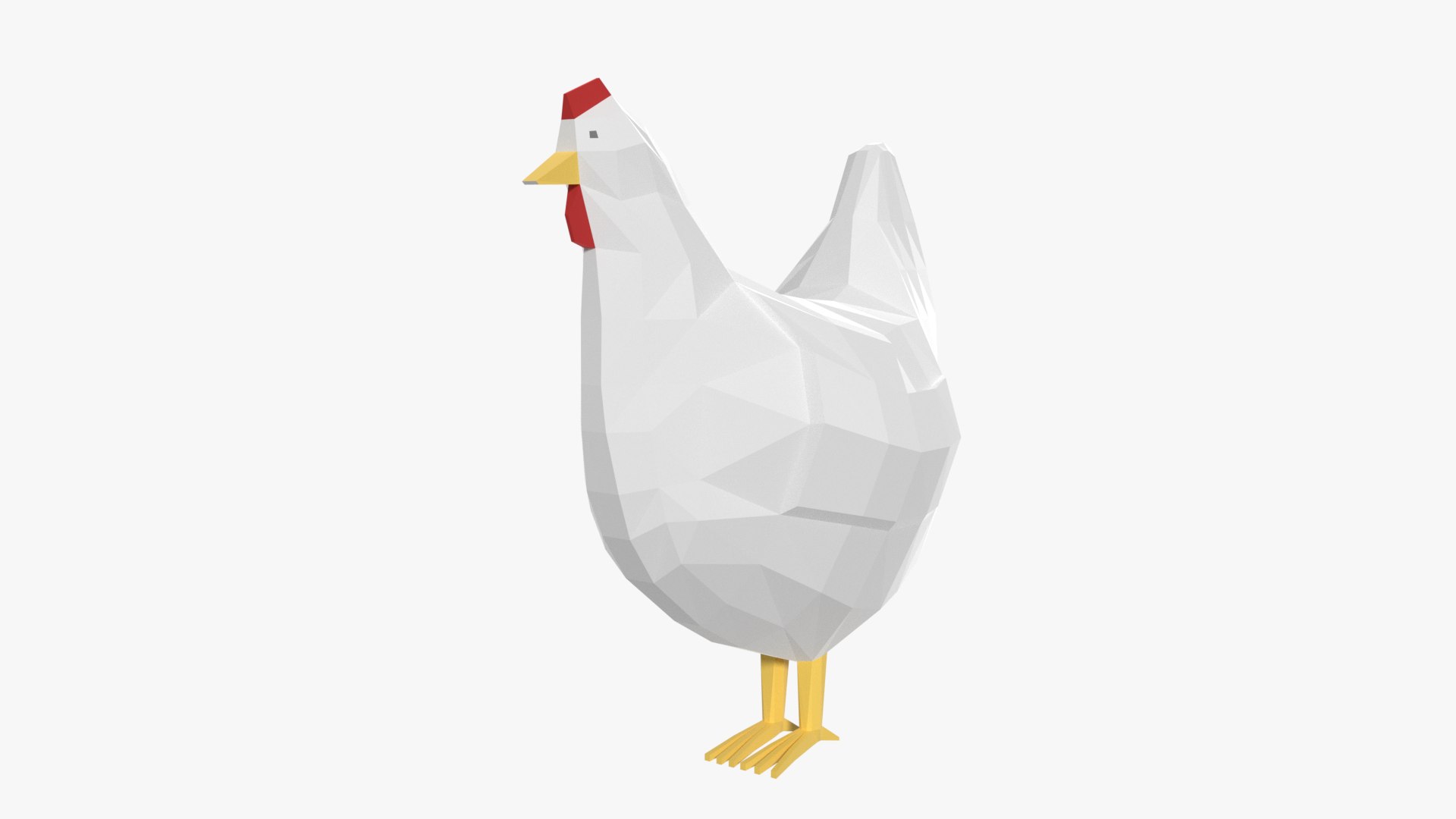 Free Chicken Cartoon 3D Model - TurboSquid 1511315