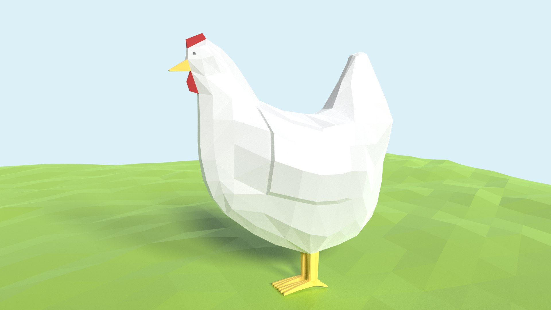 Free Chicken Cartoon 3D Model - TurboSquid 1511315