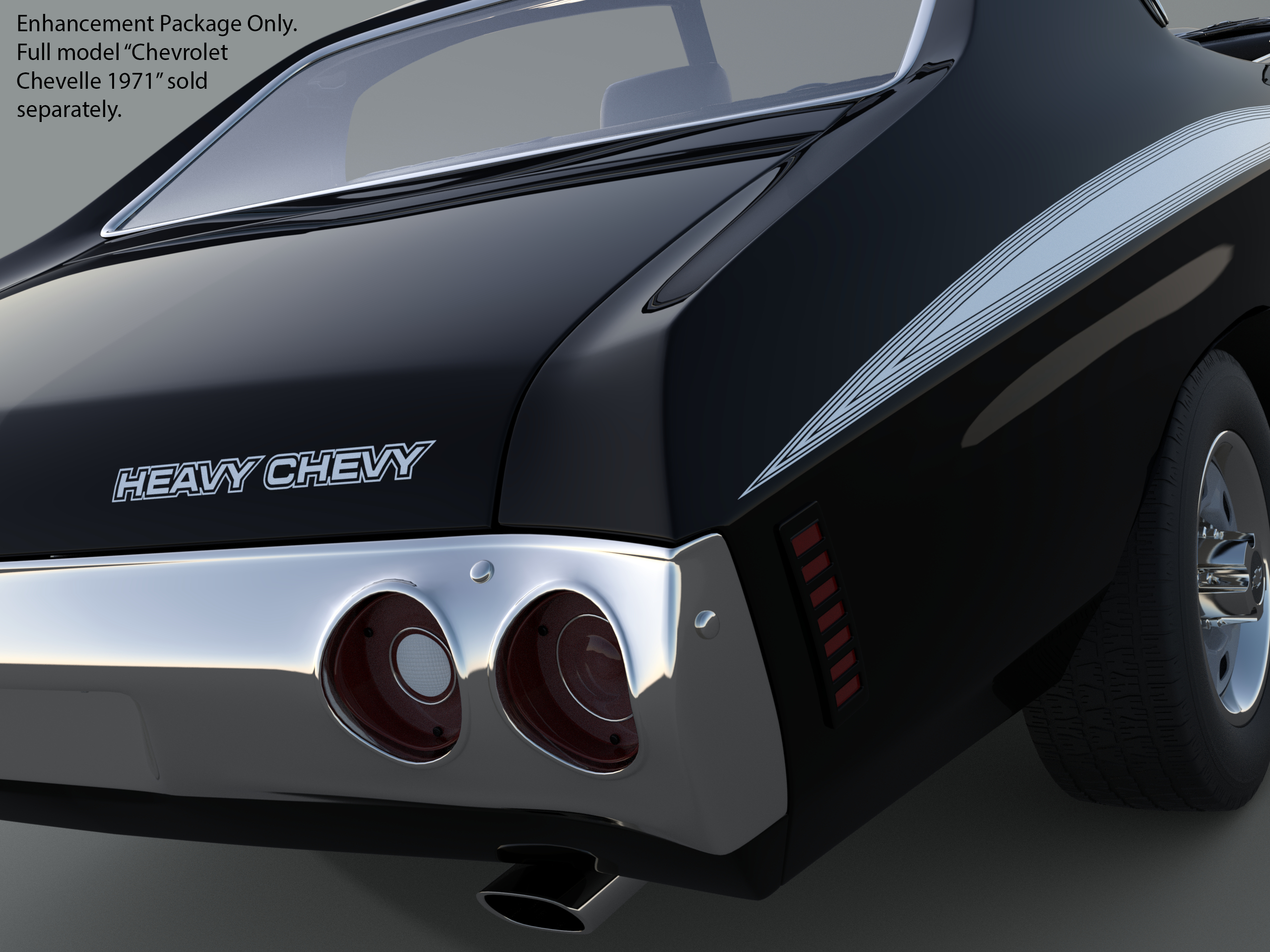 3D chevrolet chevelle 1971 - TurboSquid 1572355