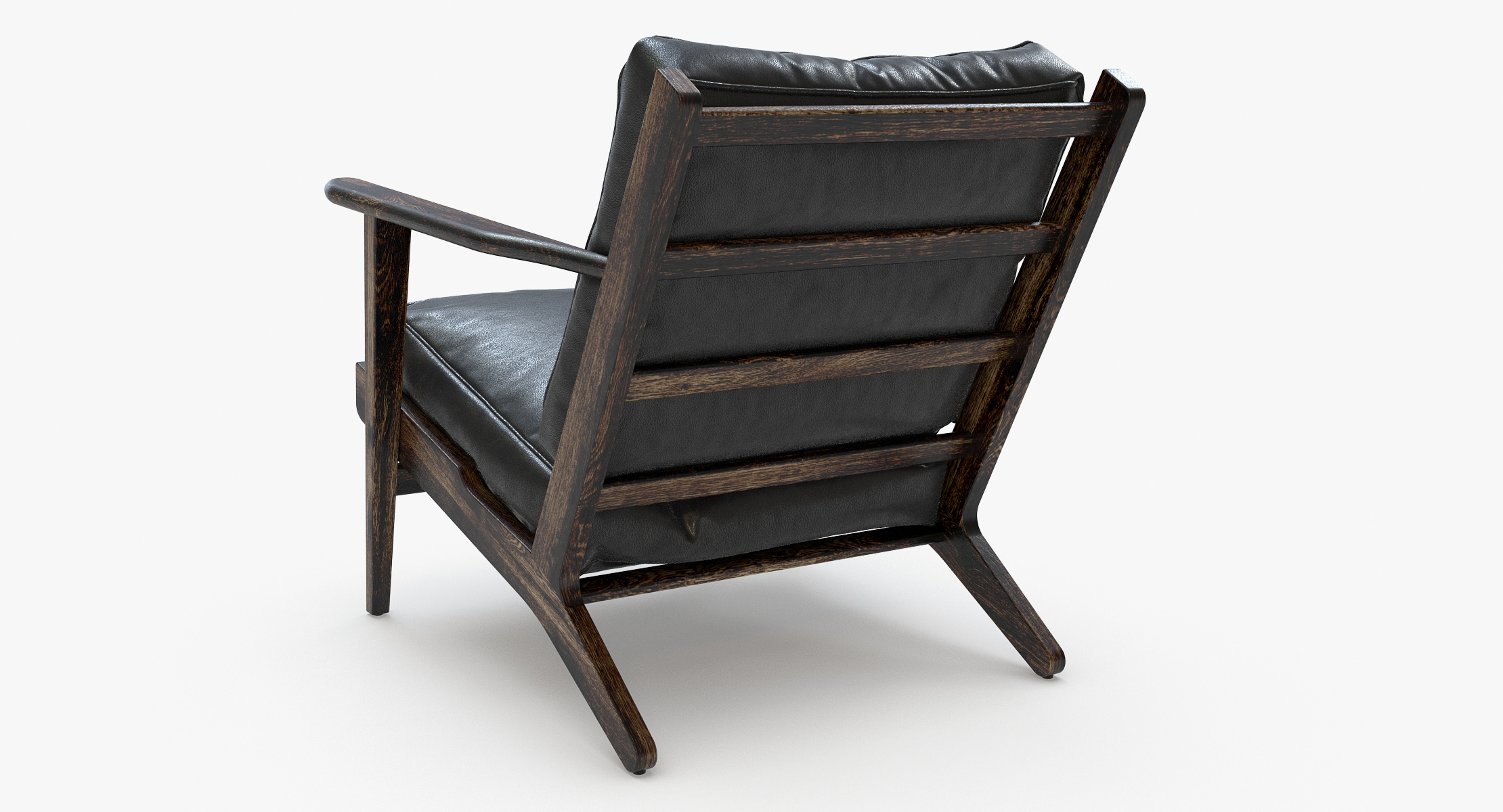 3d brooks leather lounge chair