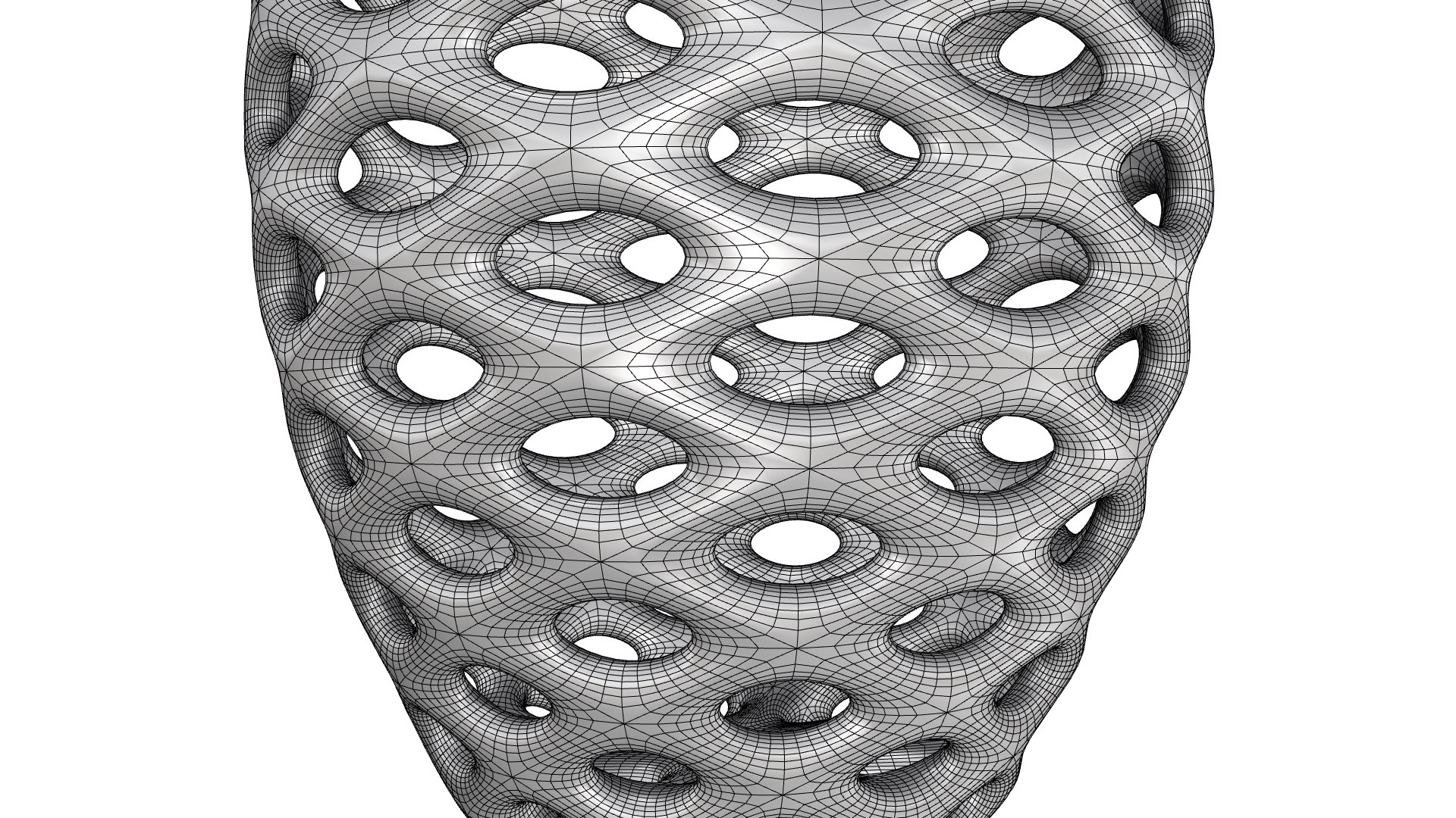 3D Golden Fat Vase Skeleton - TurboSquid 2184001