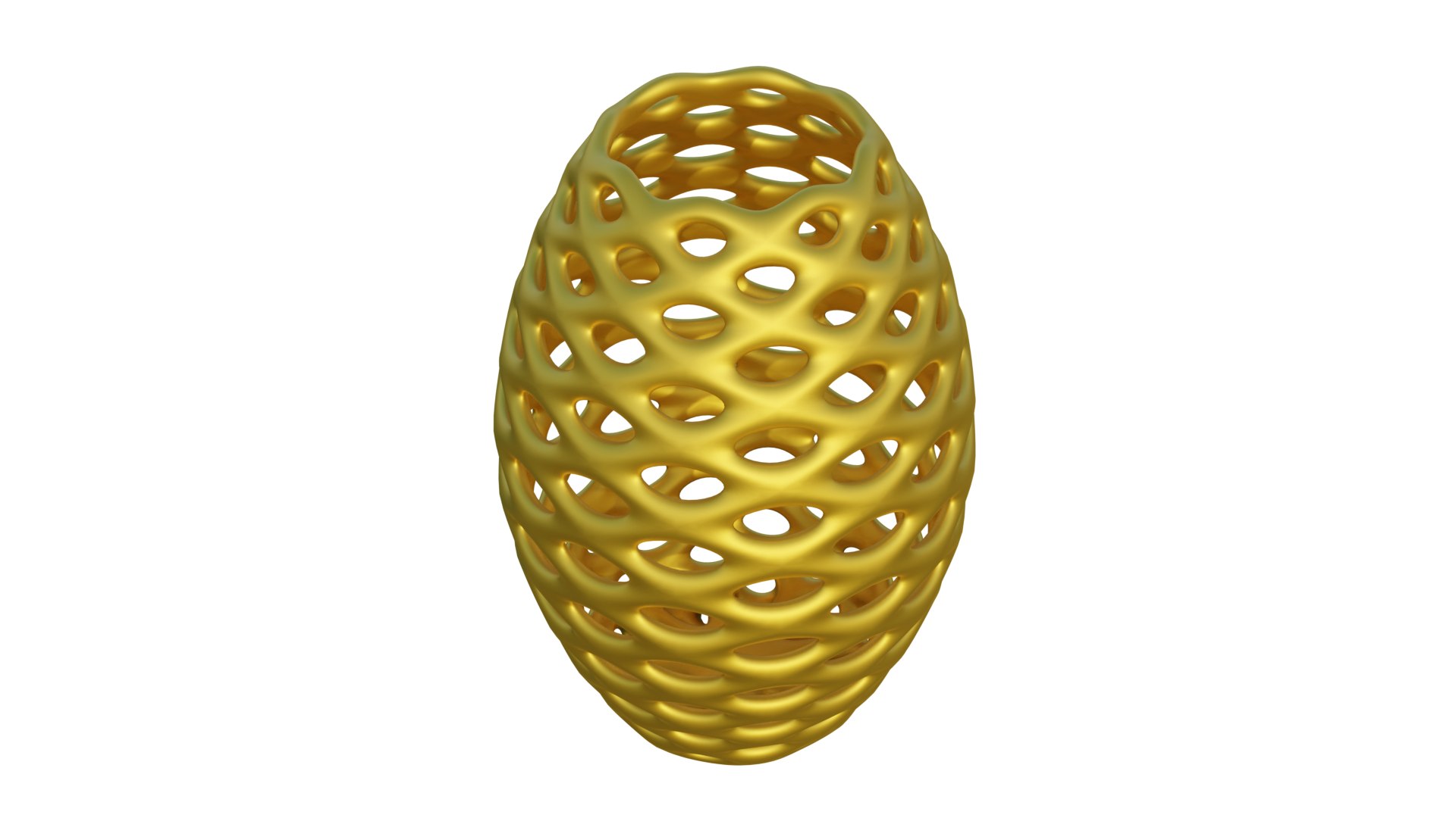3D Golden Fat Vase Skeleton - TurboSquid 2184001