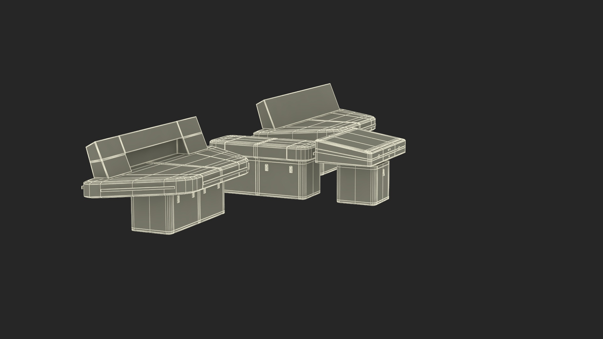 Ship Bridge Tables 3D - TurboSquid 2229911