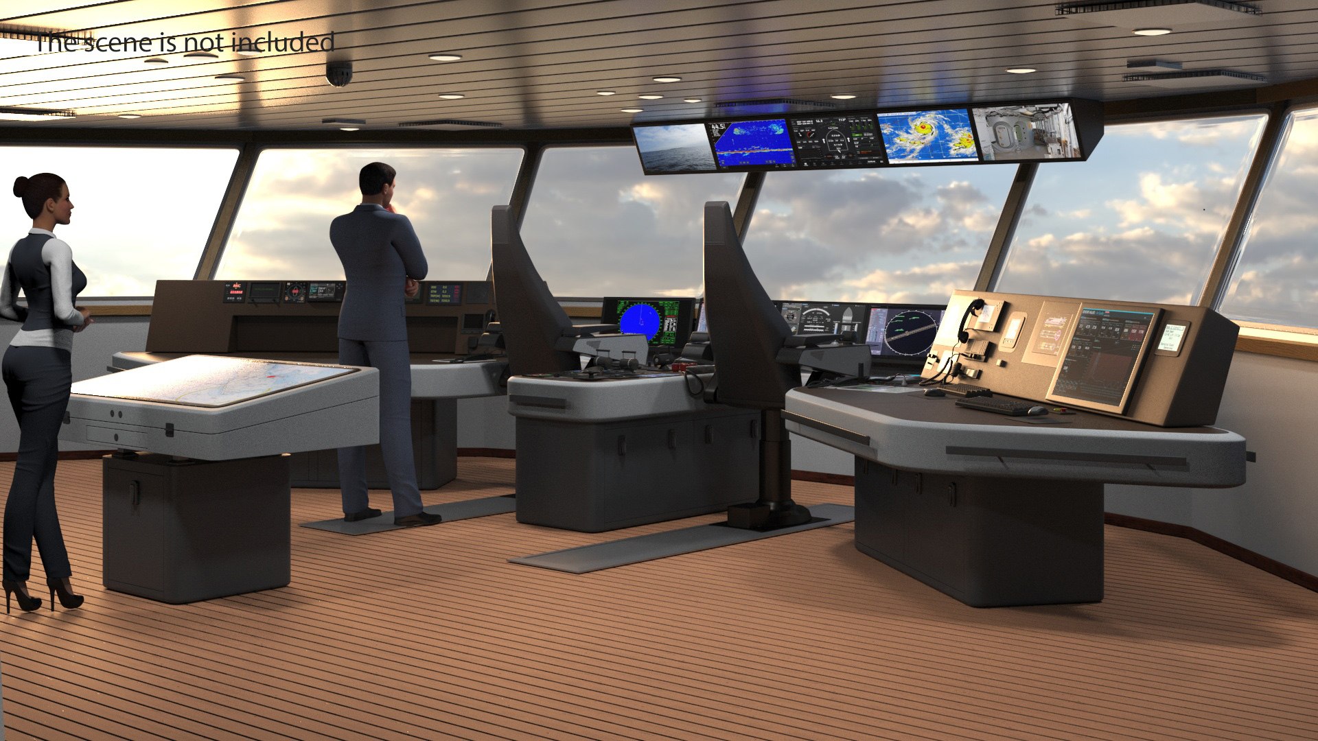 Ship Bridge Tables 3D - TurboSquid 2229911