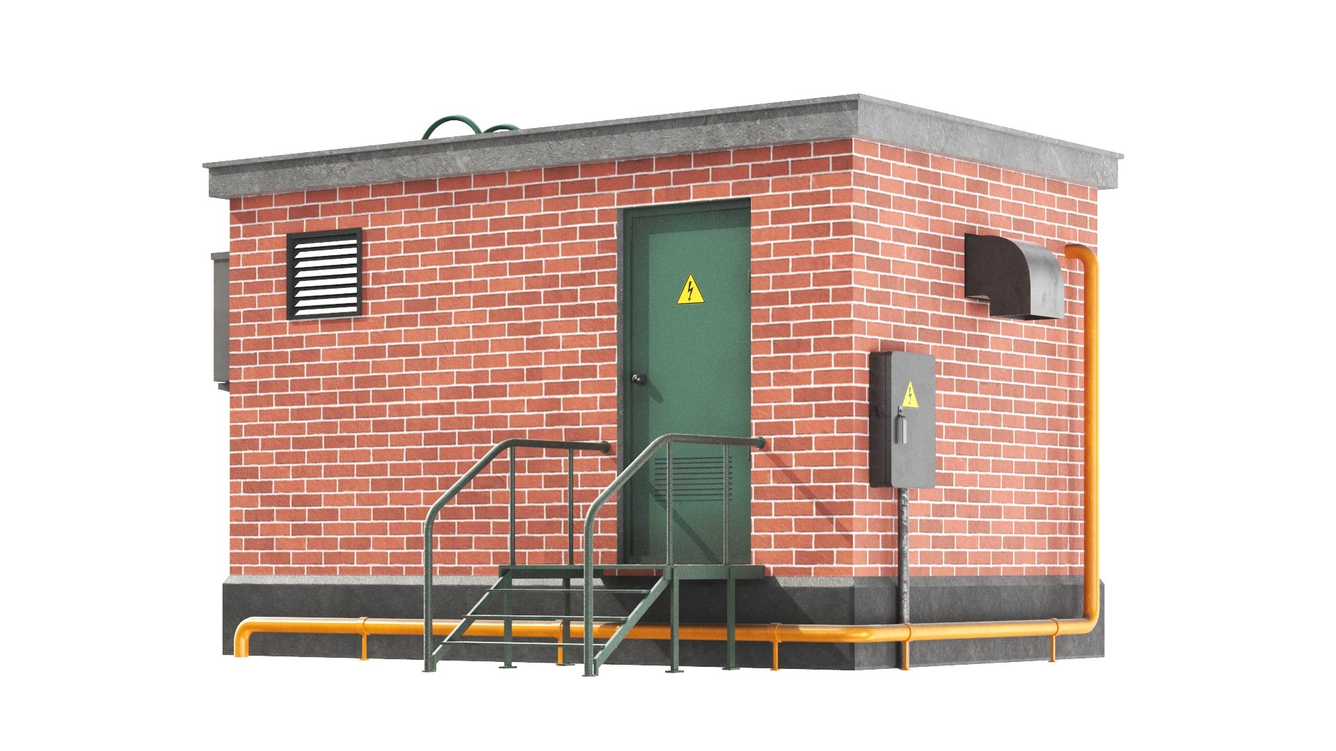 Detailed Rooftop Building 02 Model - TurboSquid 2201231