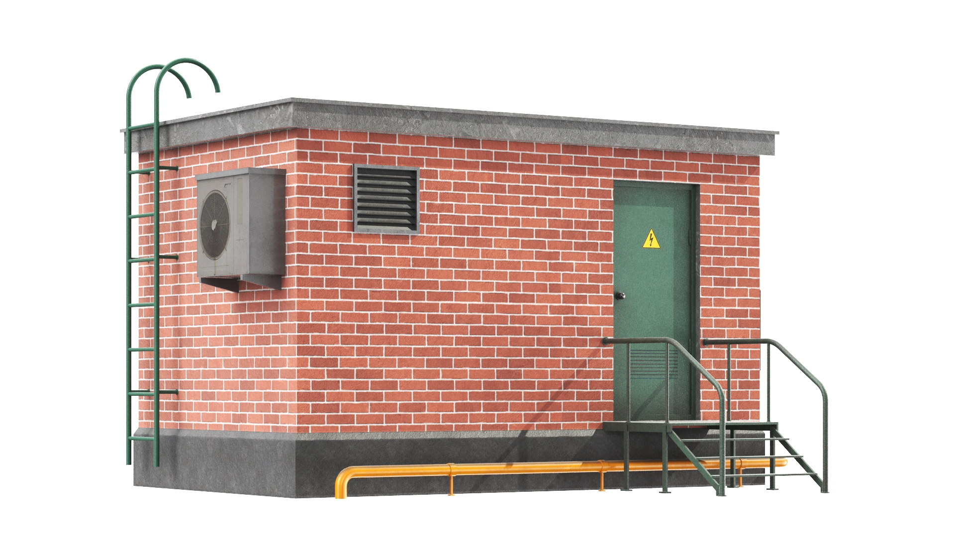 Detailed Rooftop Building 02 Model - TurboSquid 2201231