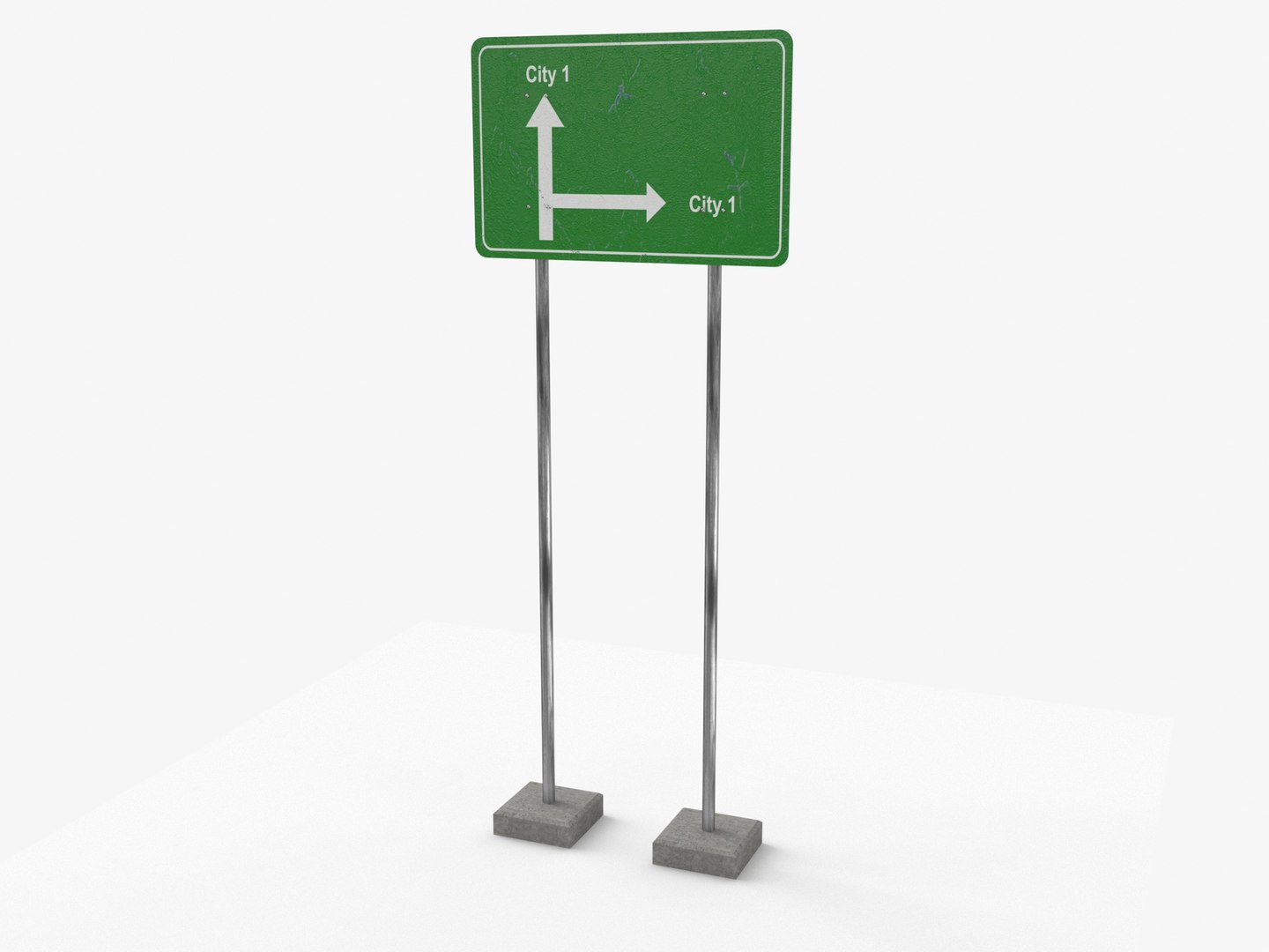 3D Road Signs 3D Model - TurboSquid 2097576