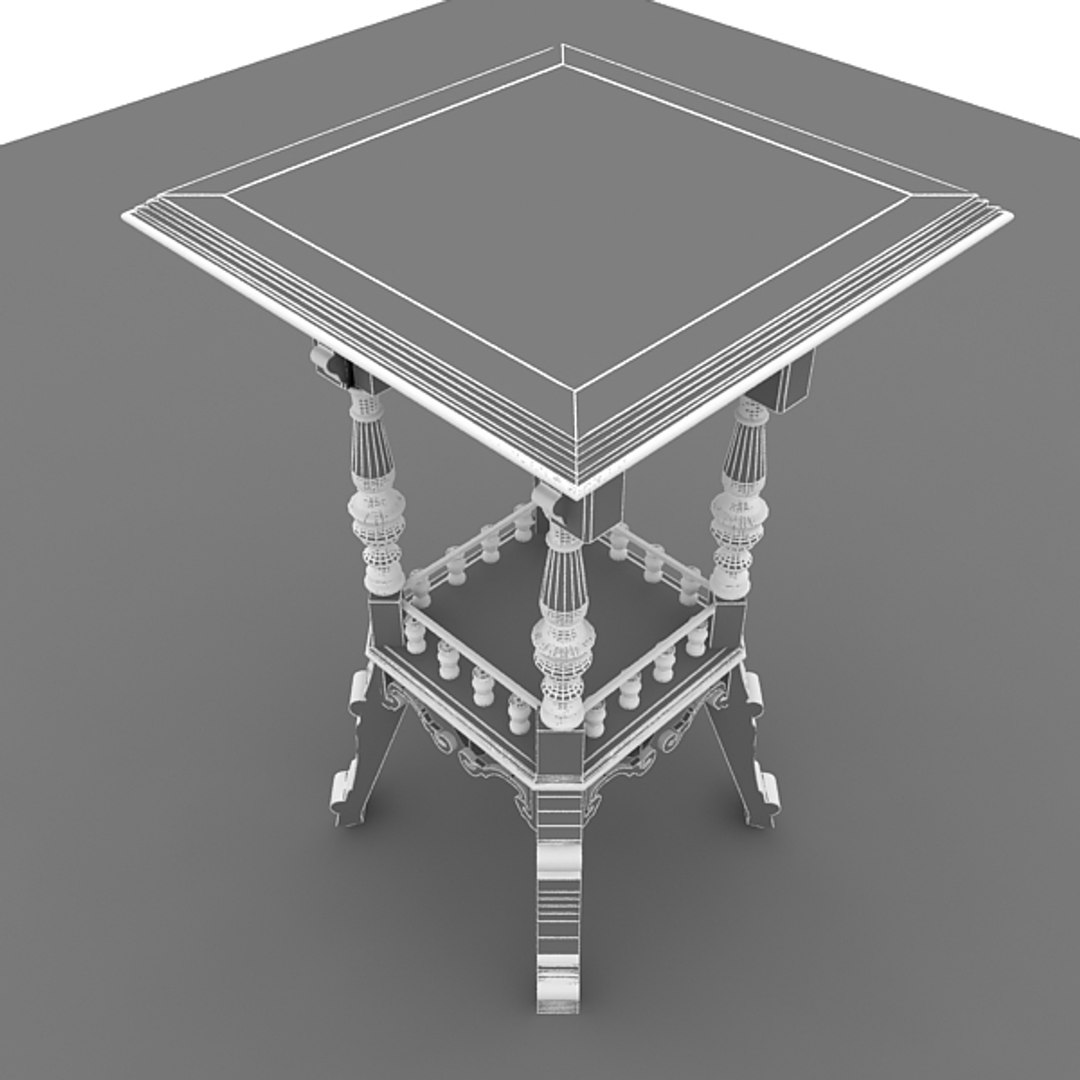 Small Table 3d Model