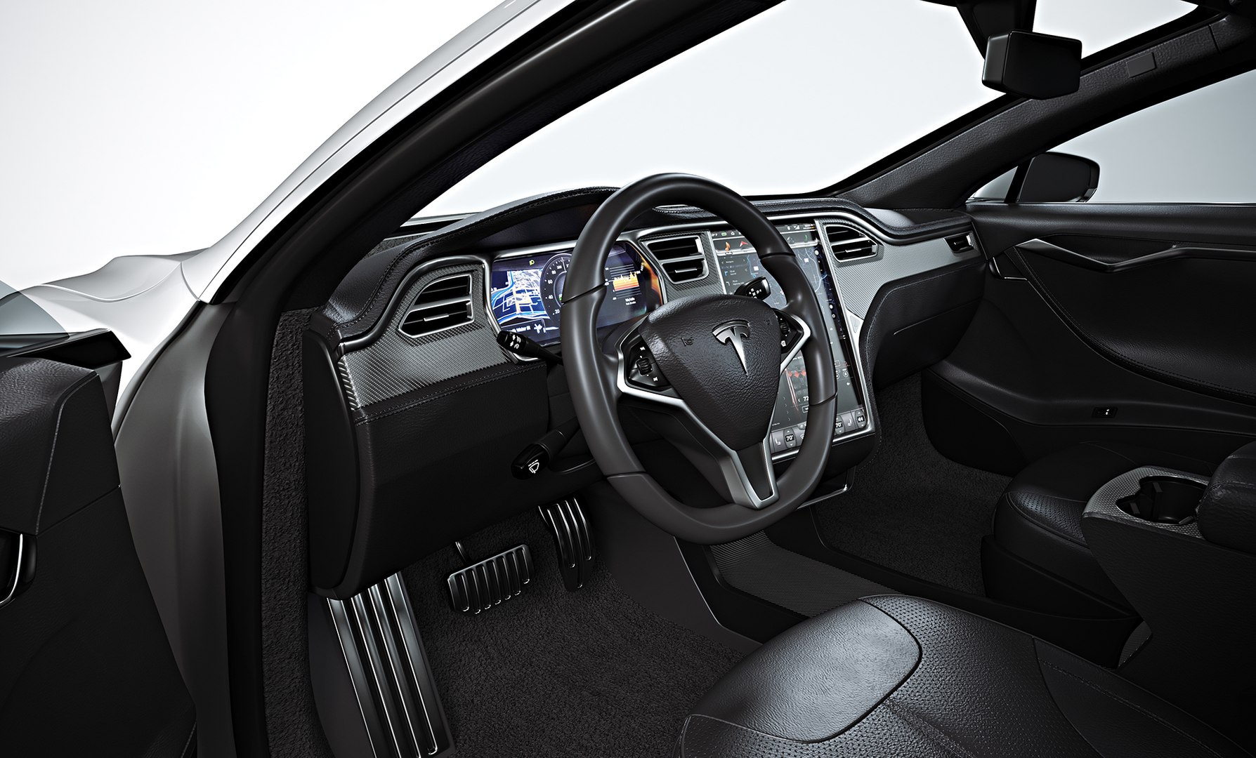 2017 Tesla S Interior 3D - TurboSquid 1246543