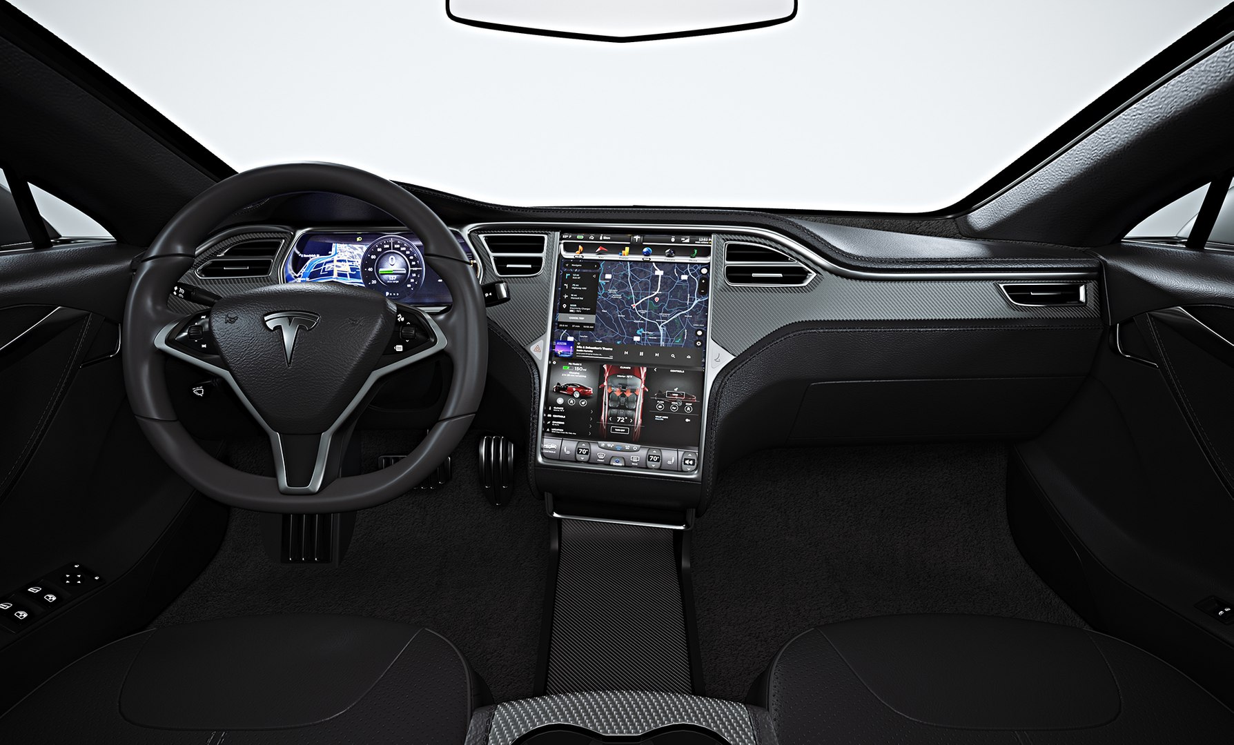 2017 Tesla S Interior 3D - TurboSquid 1246543