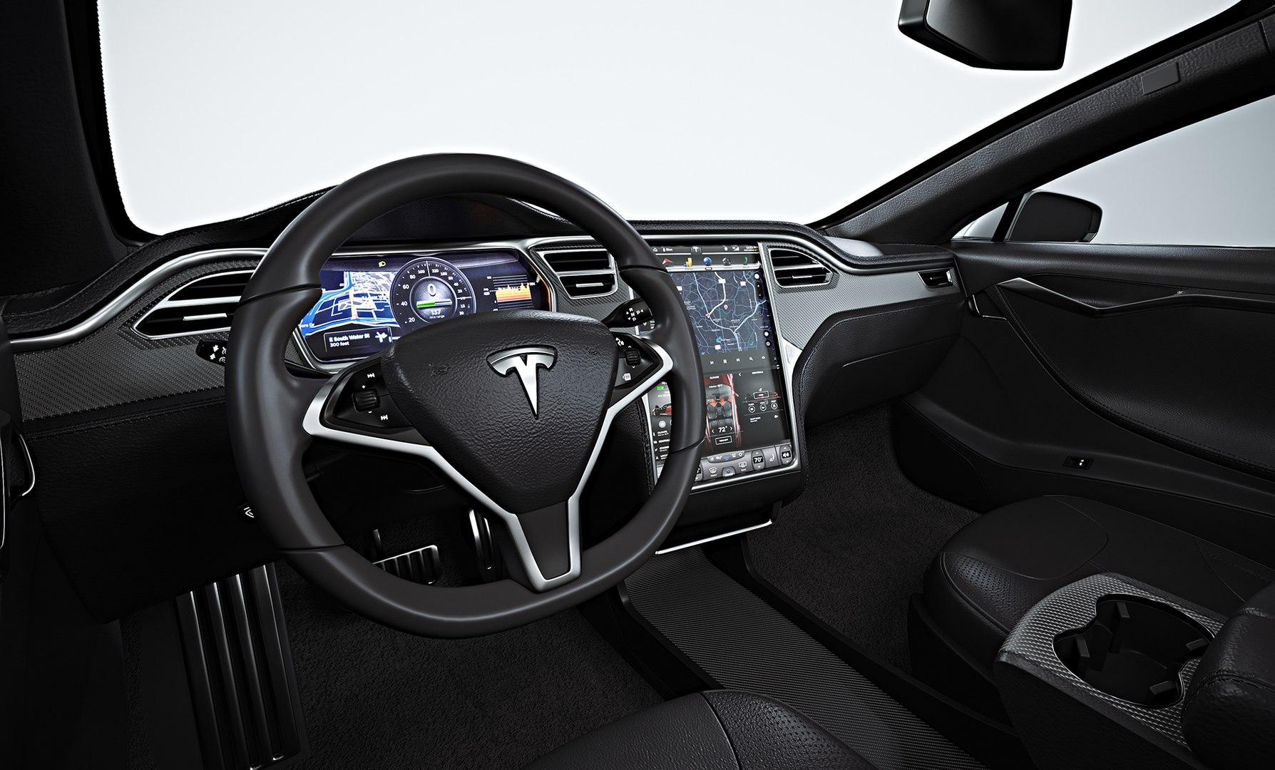2017 Tesla S Interior 3D - TurboSquid 1246543