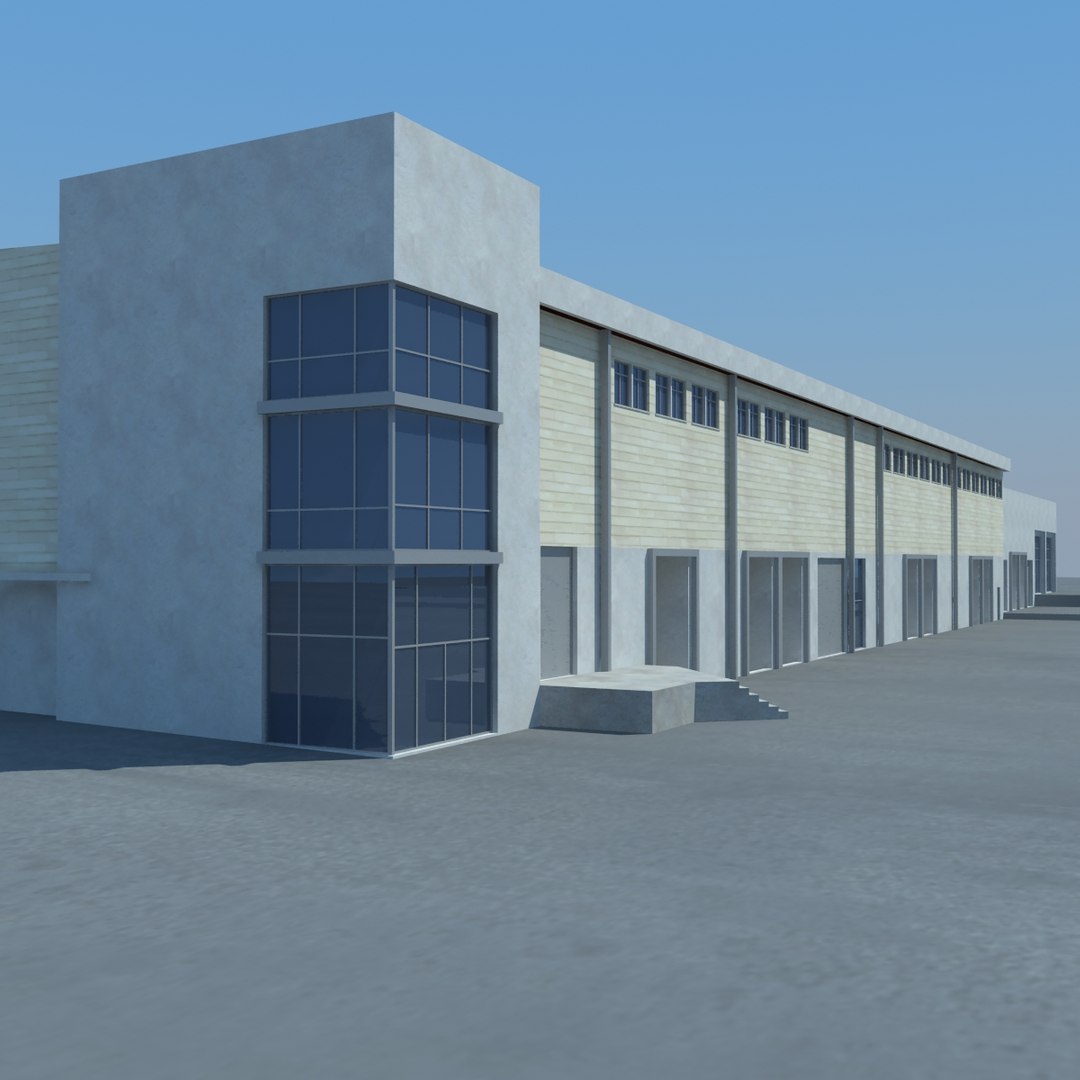 factory building 3d model