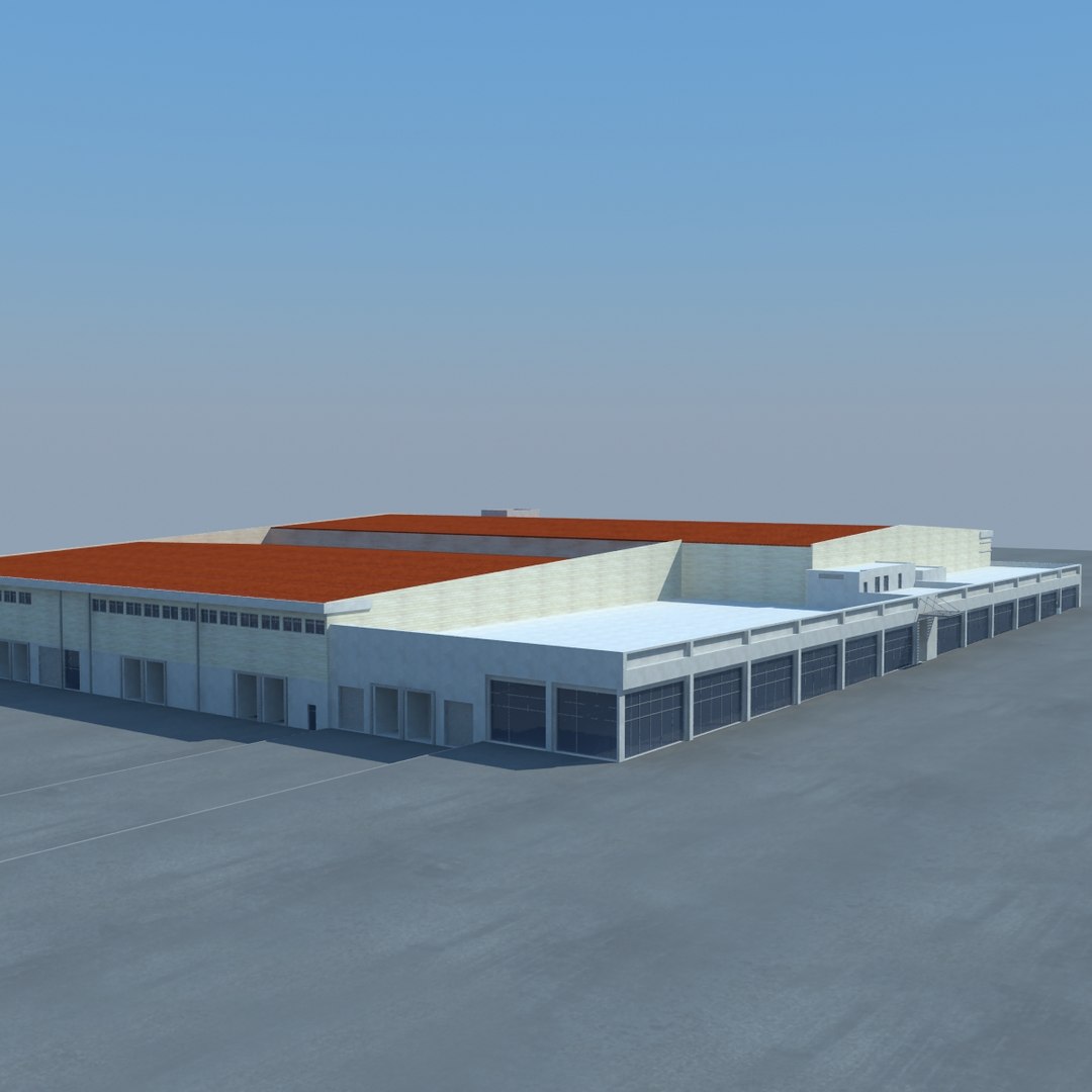 factory building 3d model