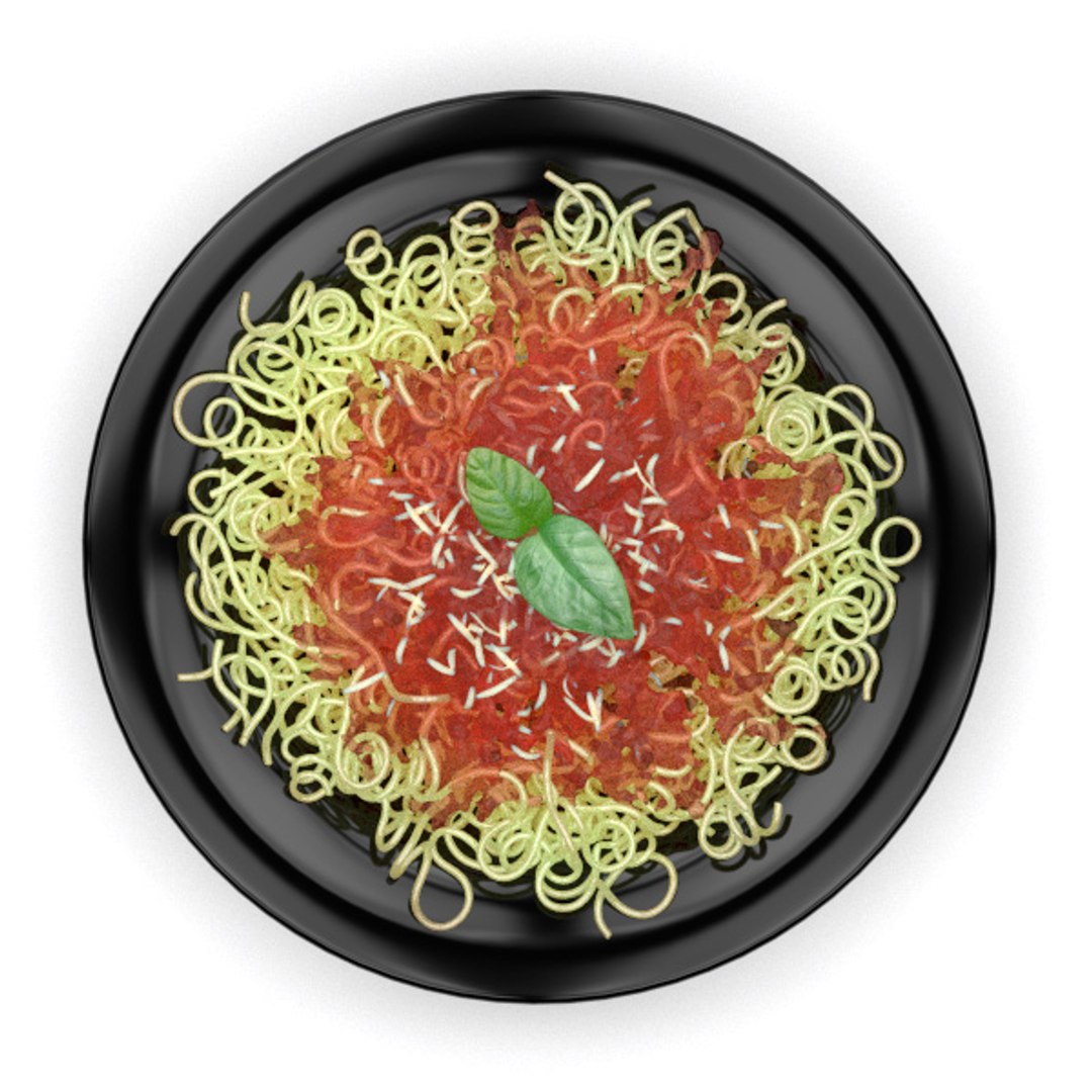 3d Model Spaghetti Plate