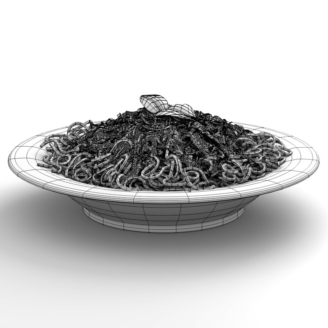 3d Model Spaghetti Plate