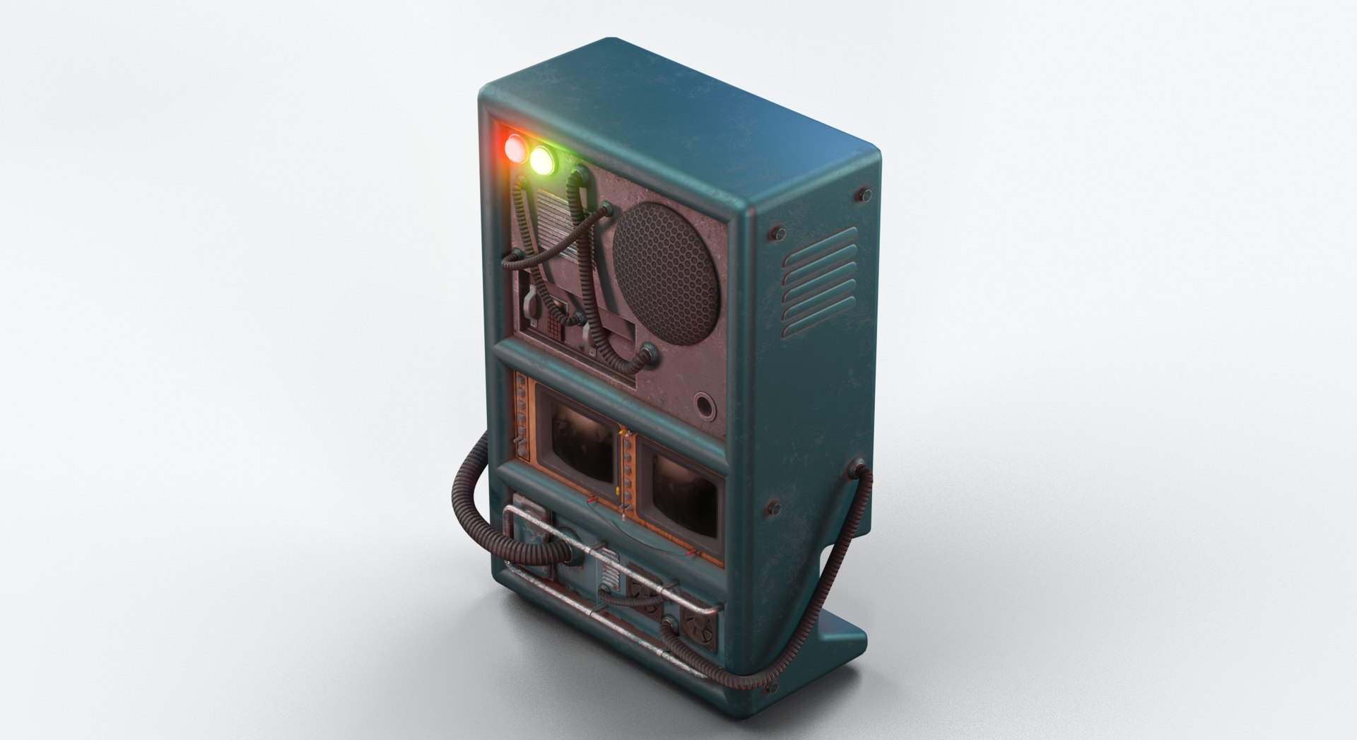 3D Retro Futuristic Tv Console - TurboSquid 1774998