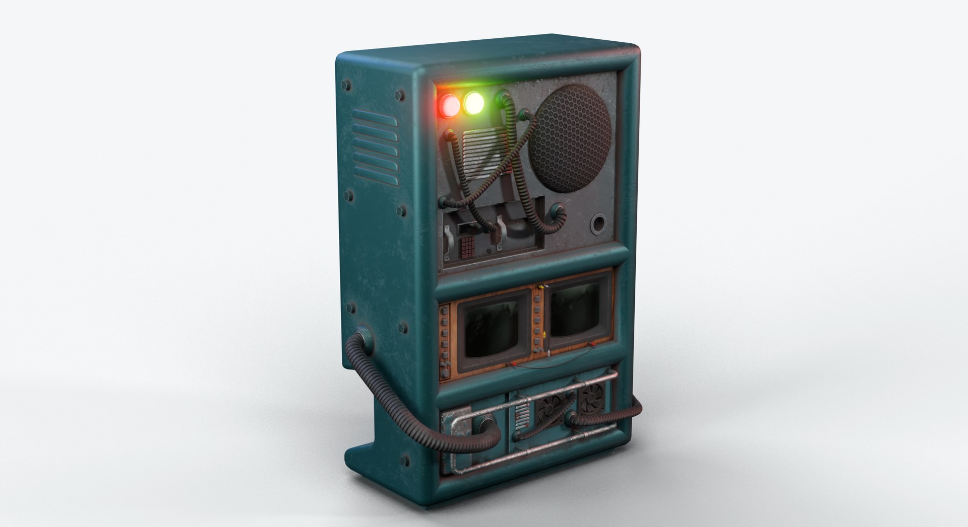 3D Retro Futuristic Tv Console - TurboSquid 1774998