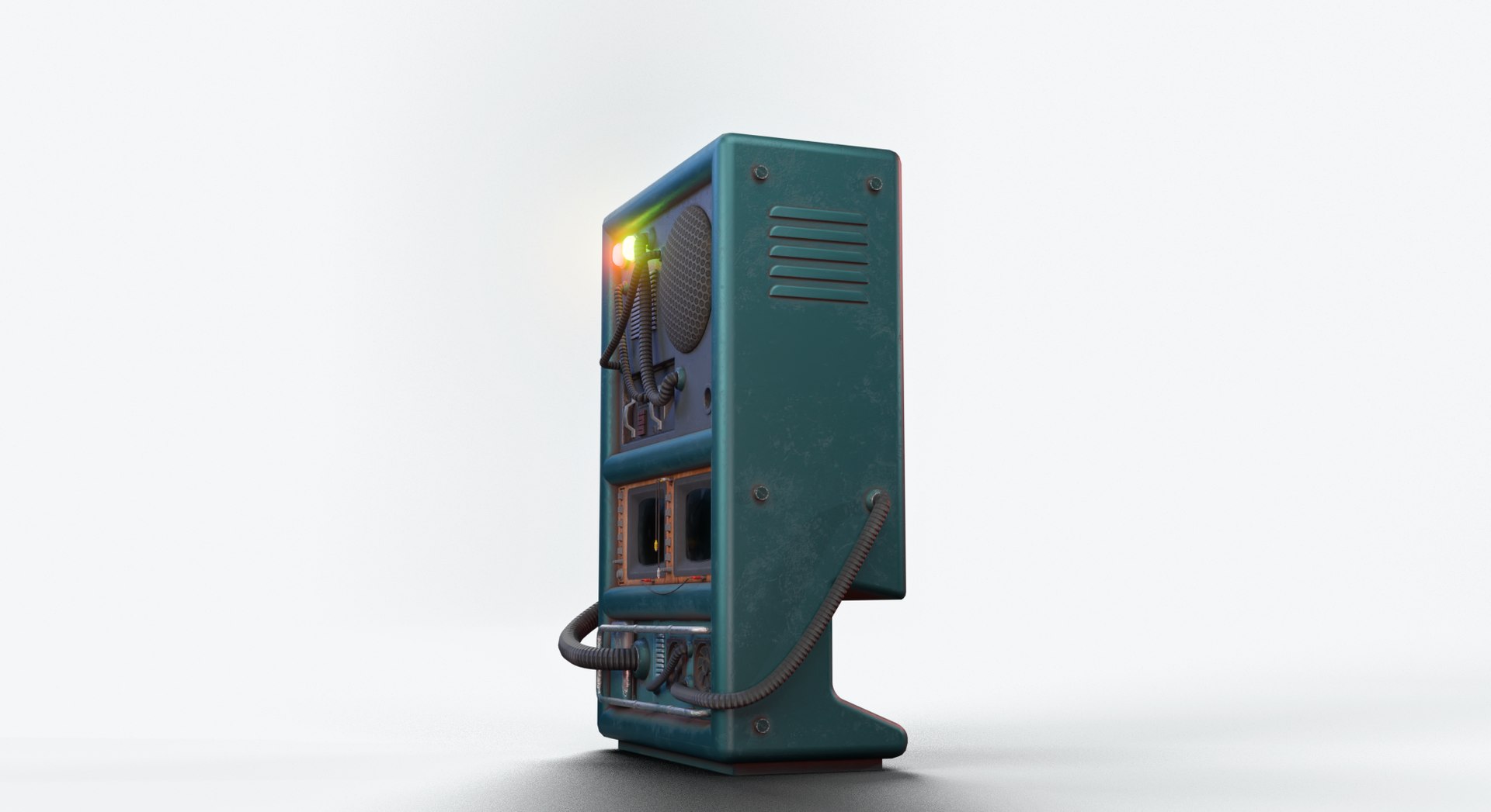 3D Retro Futuristic Tv Console - TurboSquid 1774998