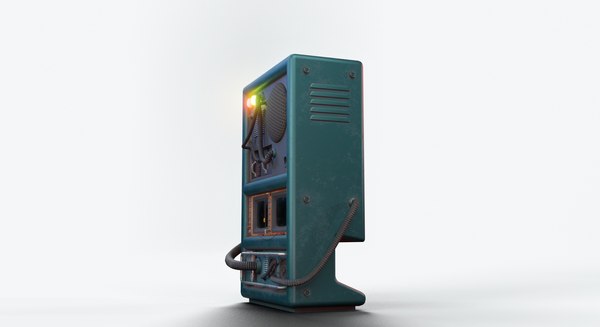 3D Retro futuristic Tv console - TurboSquid 1774998