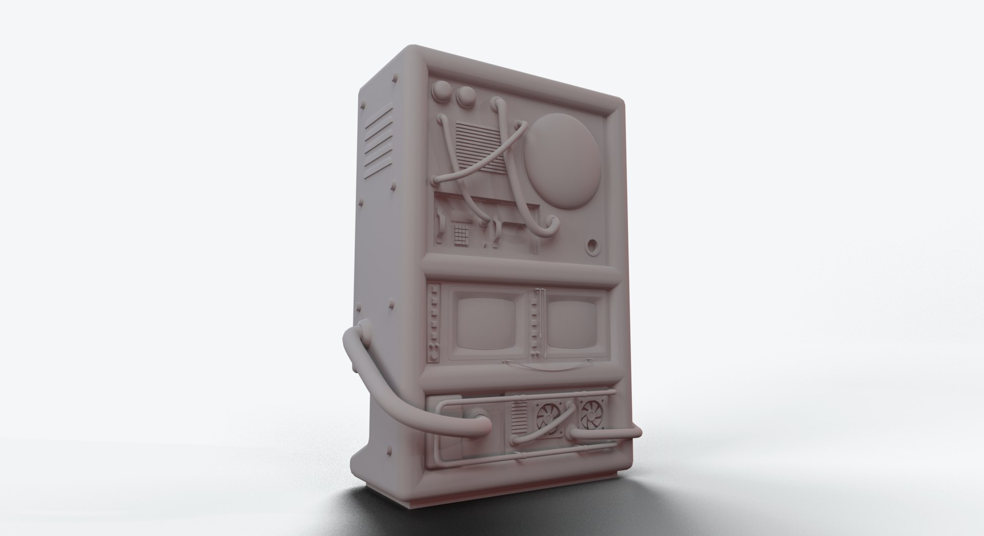 3D Retro Futuristic Tv Console - TurboSquid 1774998