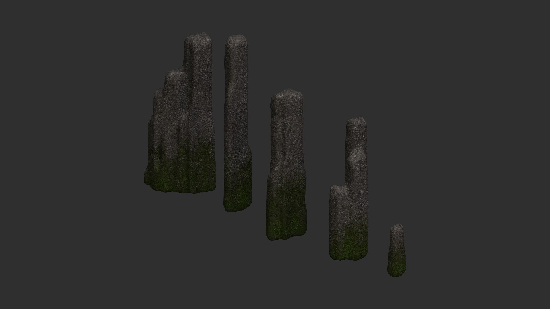 Rock 04 - Moss 1 3D Model - TurboSquid 2086657