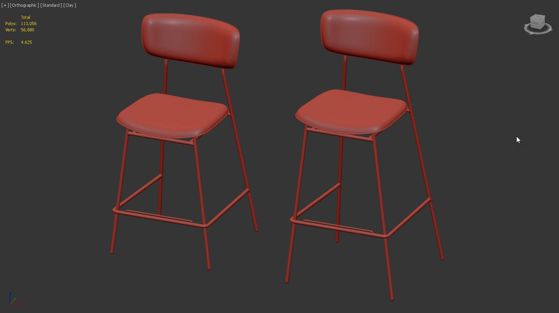 3D calligaris fifties stool model - TurboSquid 1712367