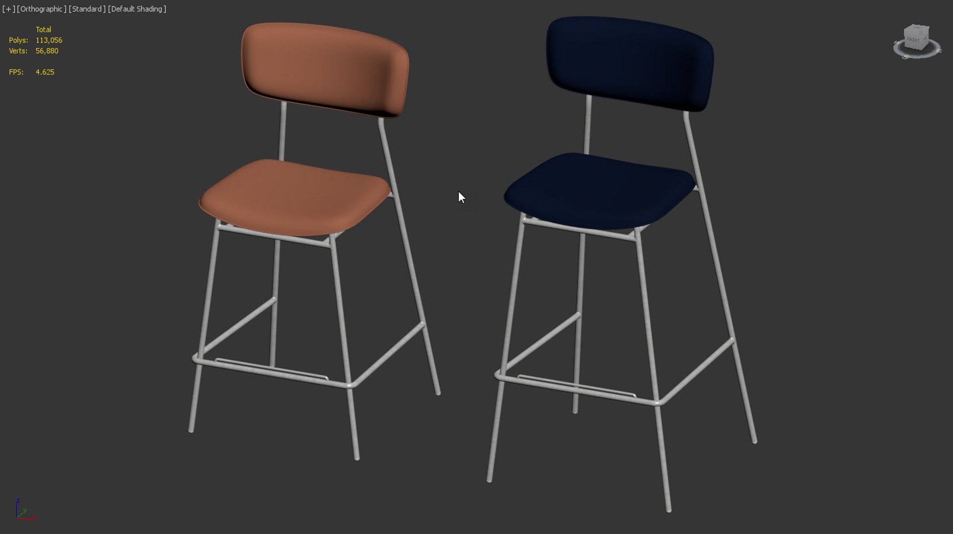 3D calligaris fifties stool model - TurboSquid 1712367