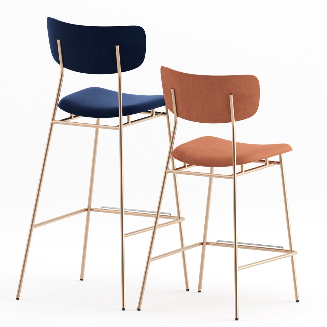 3D calligaris fifties stool model - TurboSquid 1712367