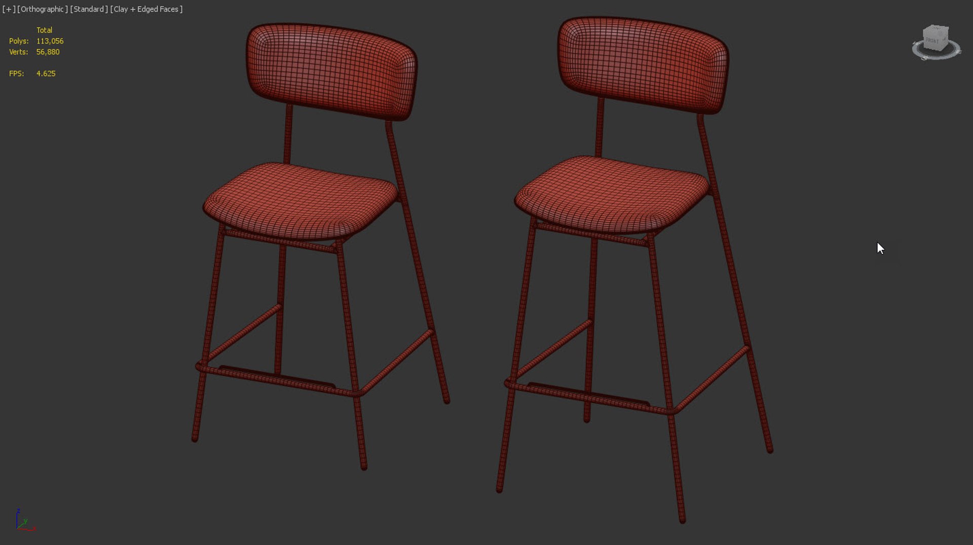 3D calligaris fifties stool model - TurboSquid 1712367