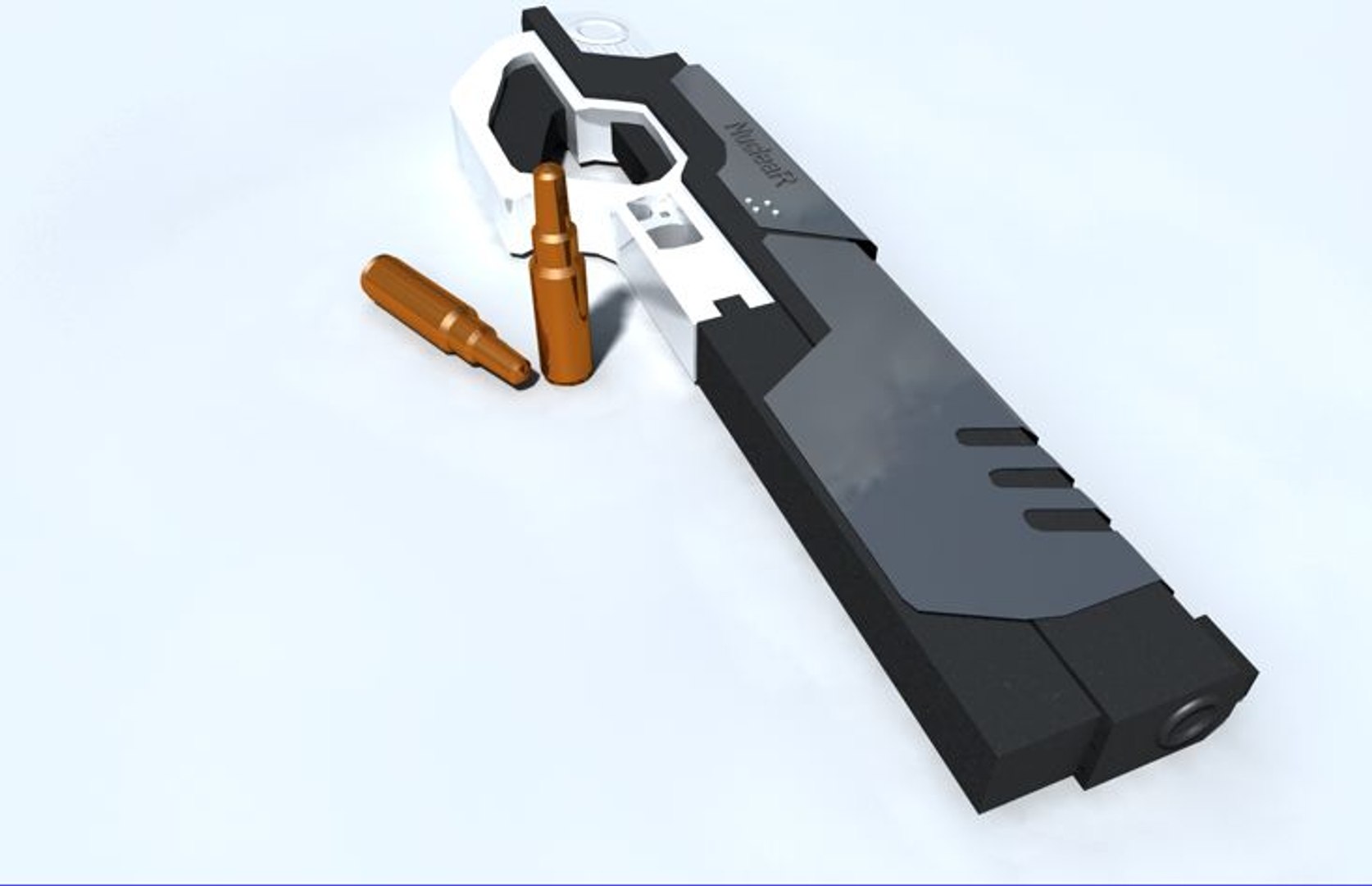 Futuristic Gun 3d 3ds