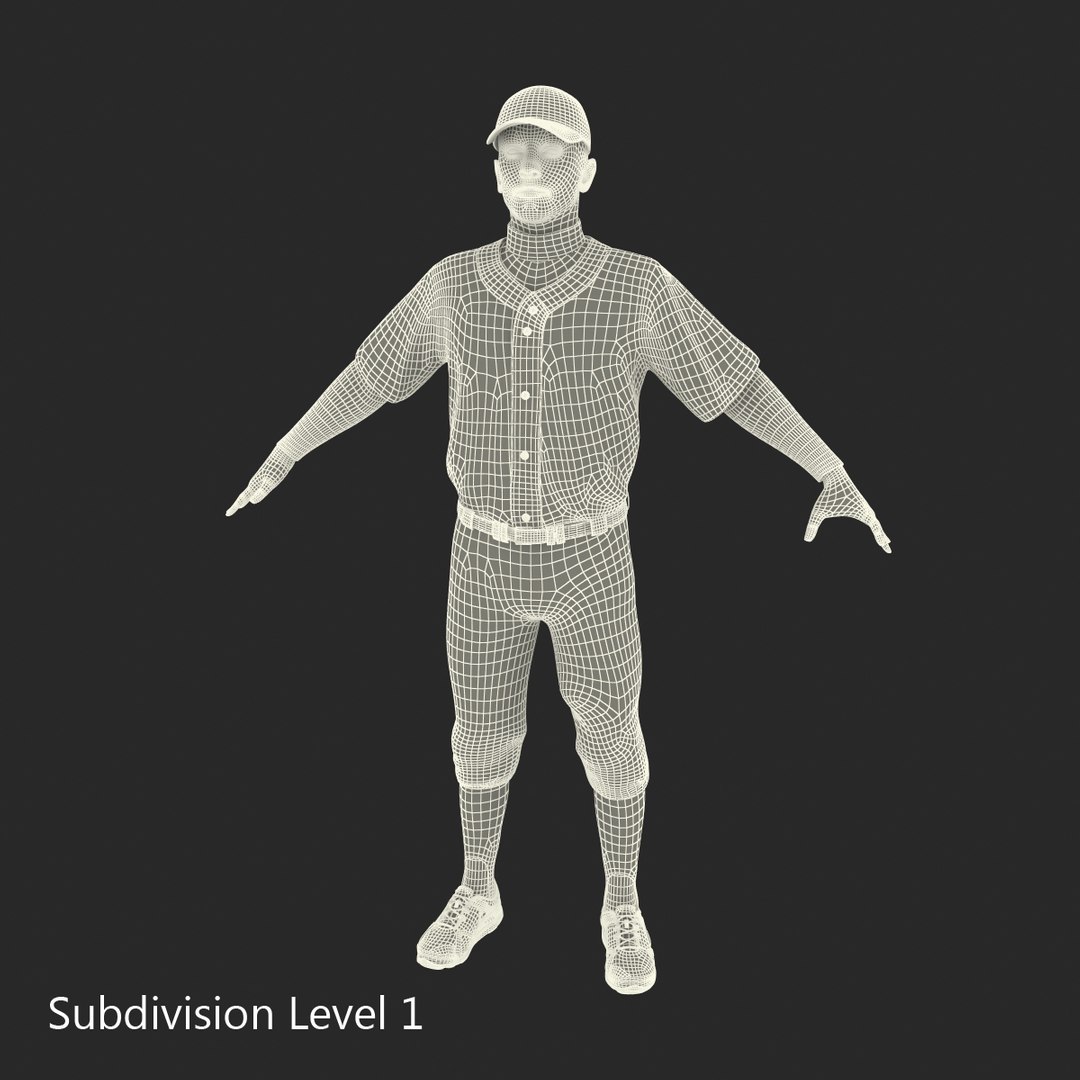 3d Max Baseball Player Generic 2