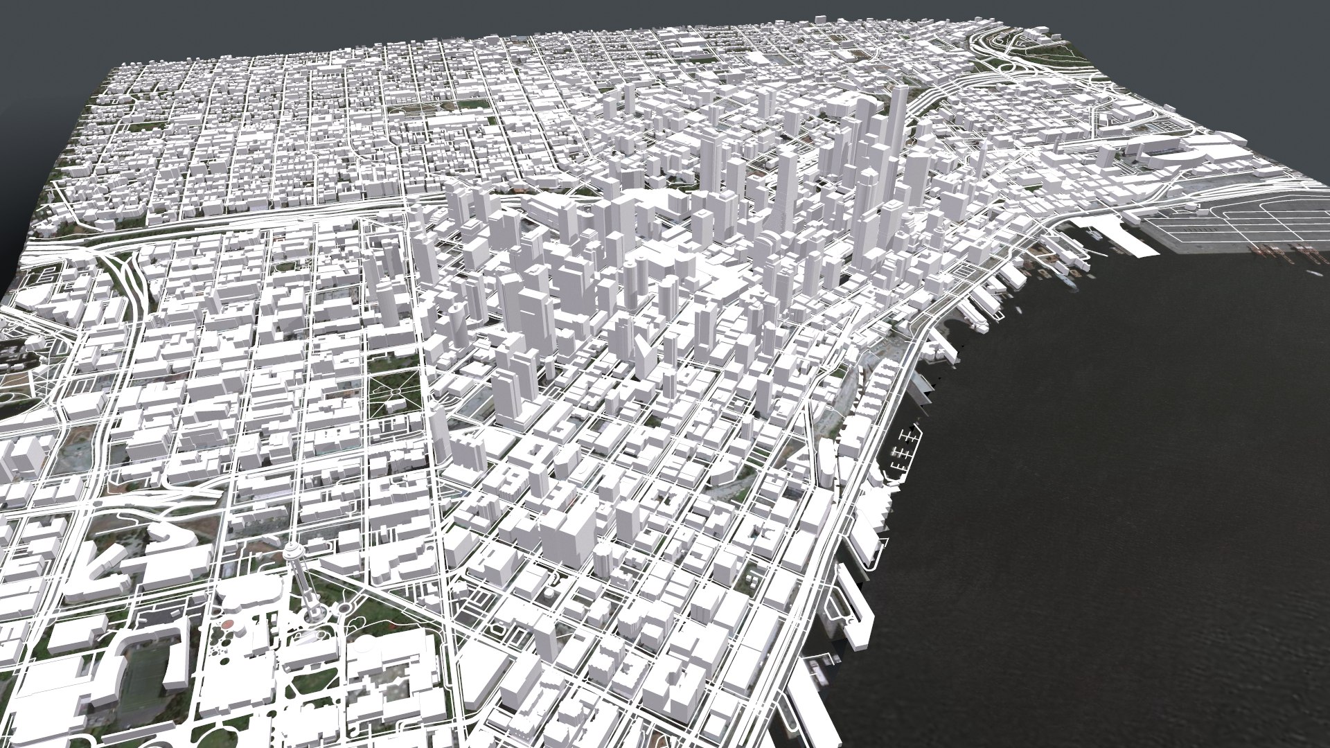 3D Cityscape Seattle Pacific Northwest Region Washington USA ...